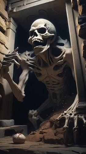 wooden puzzle Skeleton in a Dark Setting Intelligent Game Fit togather ...