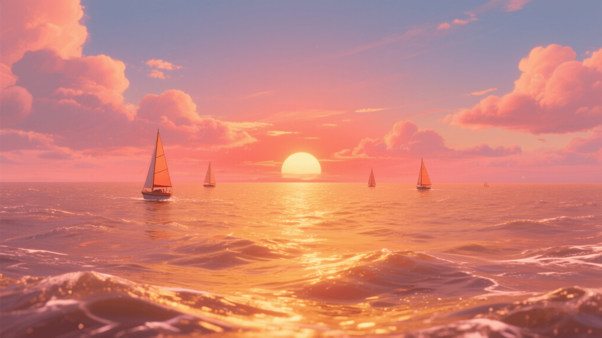 wooden puzzle Sunrise by the Sea Dyeing the Water Gold Intelligent Game ...