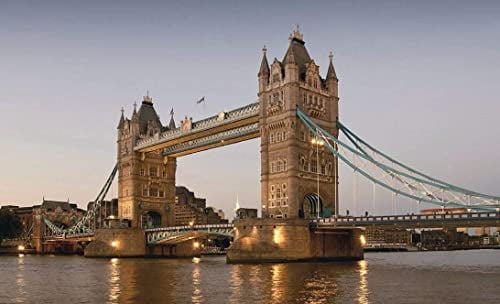 wooden puzzle Tower Bridge in London Intelligent Game Fit togather a ...
