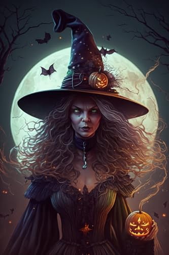 wooden puzzle Witch under a Full Moon Intelligent Game Fit togather a ...