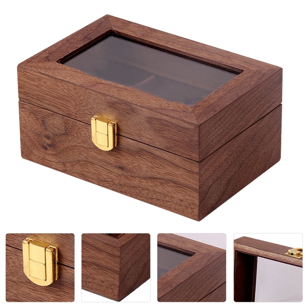 wooden storage box 1 Pc Smooth Storage Box Anti-drop Watch Chest ...