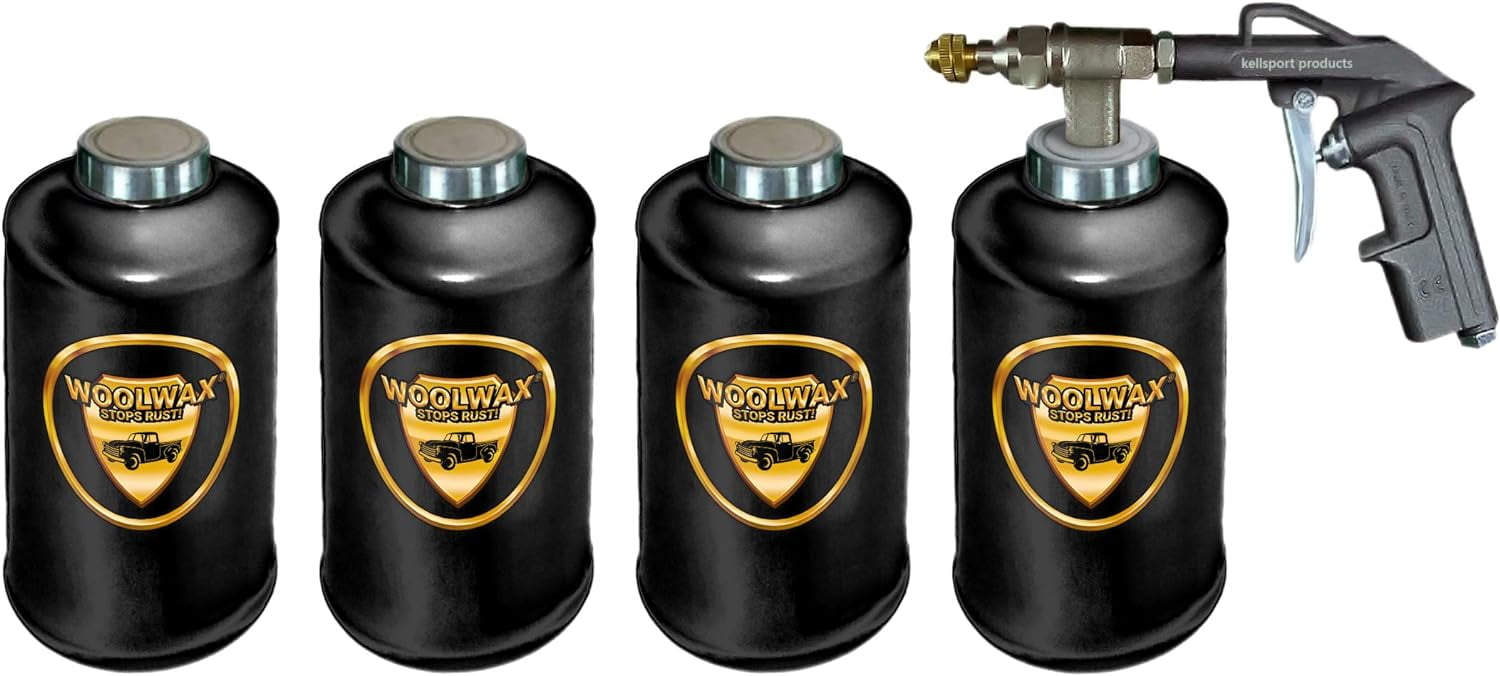 woolwax Lanolin Vehicle undercoating kit (4) Quarts w/PRO GUN & (2 ...