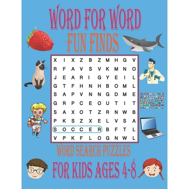 word for word fun finds word search puzzles for kids ages 4-8: Find ...