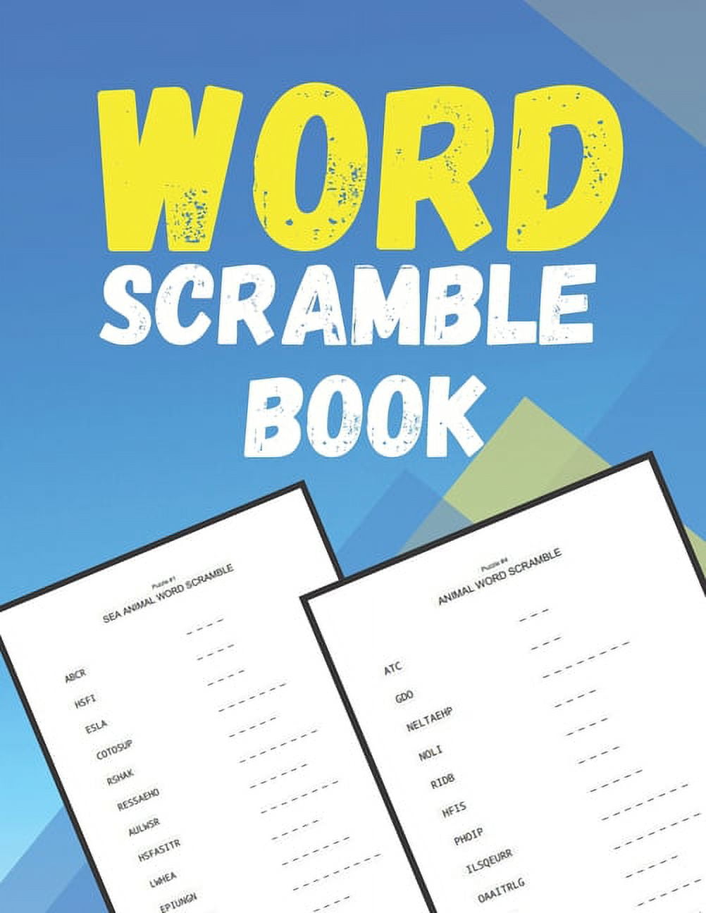 word scramble book: Summer Fun scramble about Sea Animals-Birthday-Back ...
