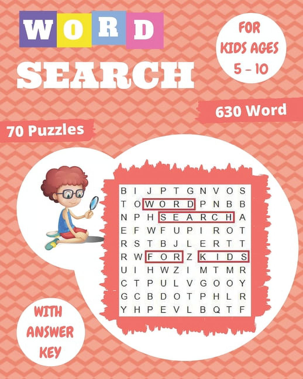 word search for kids ages 5-10: 70 Large Print Kids Word Find Puzzles ...