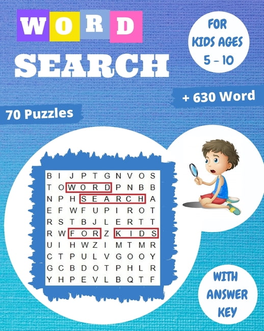 word search for kids ages 5-10: 70 Large Print Kids Word Find Puzzles ...