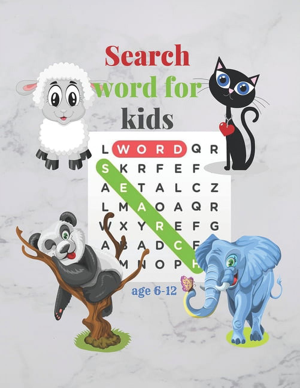word search for kids ages 6-12: Improve spelling, vocabulary and memory ...
