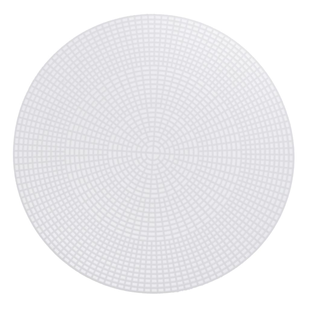 work DIY Round Canvas Shape Mesh Sheet Single Count for Crafting 28.5cm ...