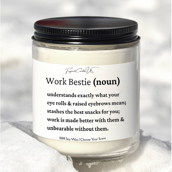 work bestie Definition Candle, work desk, Friendship Gift, Bestie ...