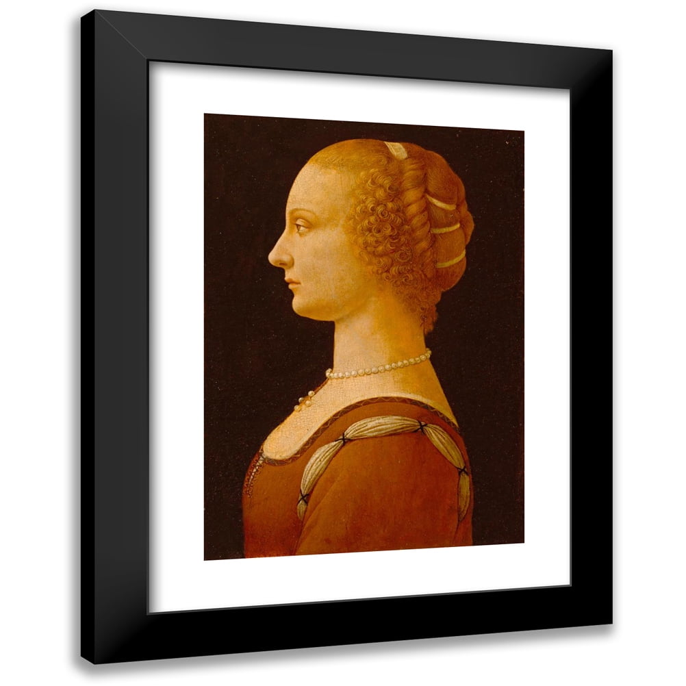 workshop of Domenico Ghirlandaio 14x18 Black Modern Framed Museum Art ...