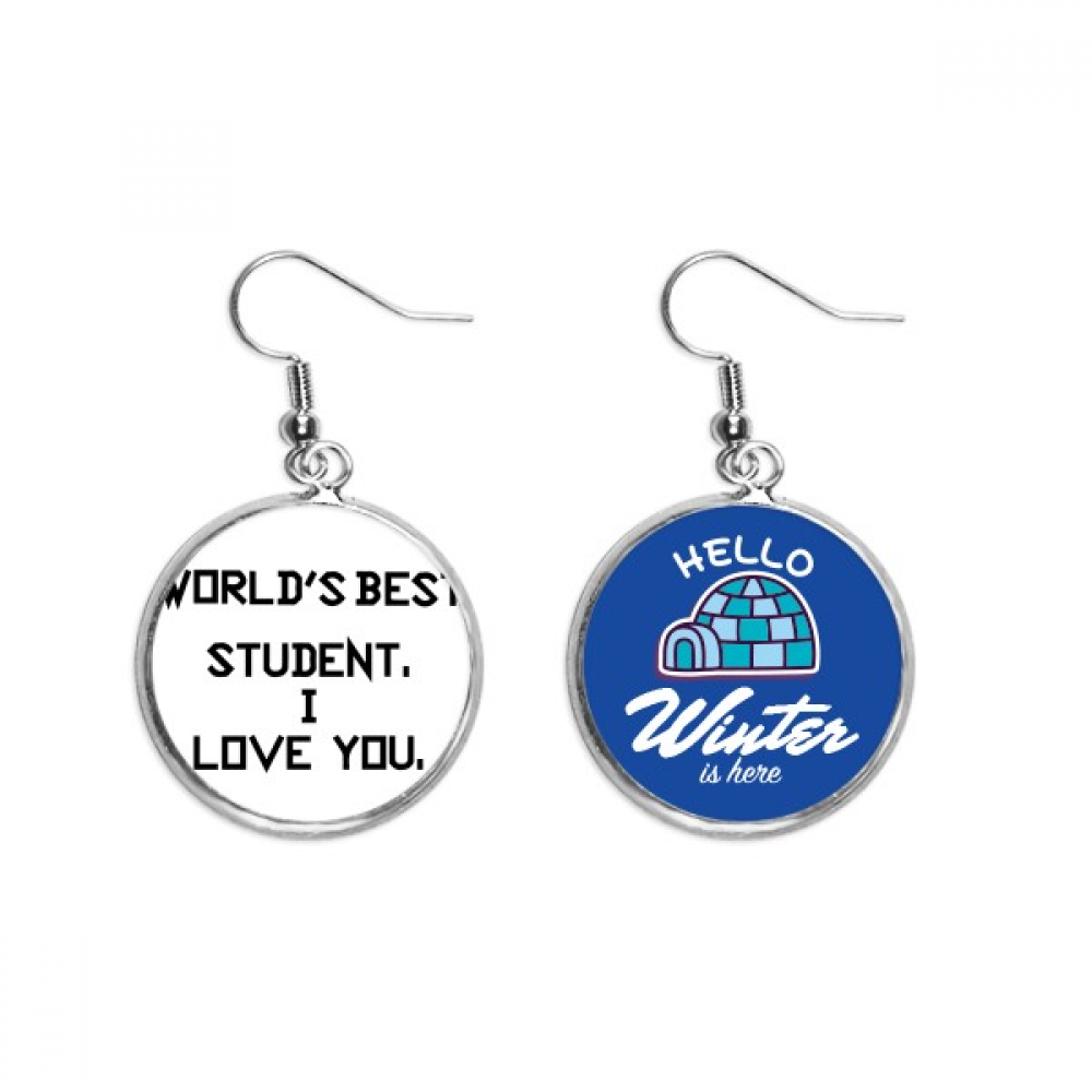 world best student i love you student quote dangle drop winter ice ...