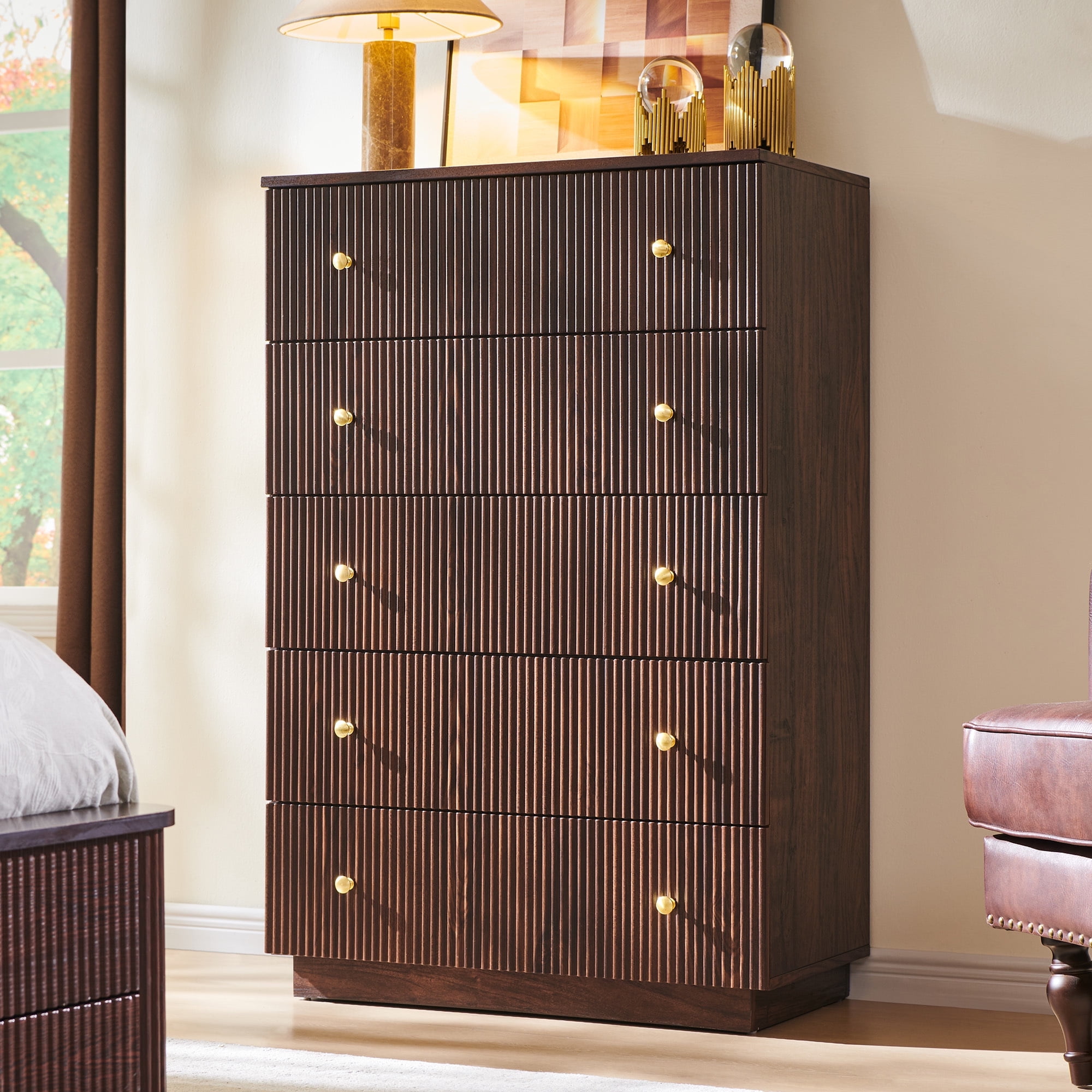 Fluted 5-Drawer Dresser | Dressers for furniture retail - Walmart ...