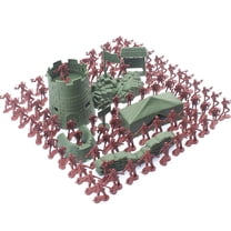 "8 Piece Assorted 4"" Plastic Army Men Set, Large Action Military Toy ...