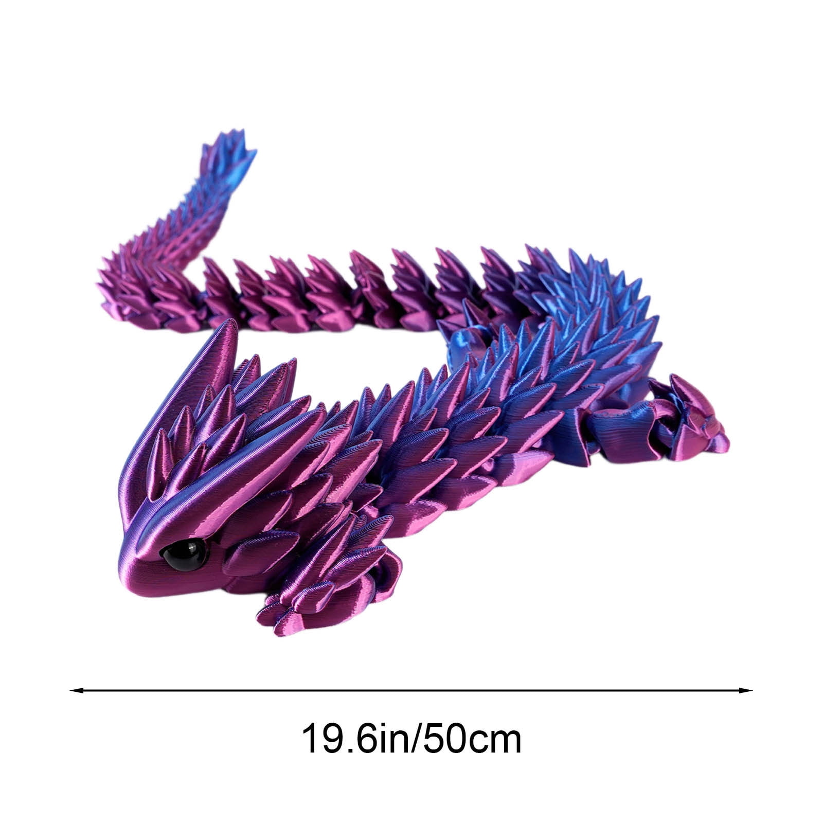 wowotier 3D Printed Dragon, Flexible Articulated Dragon, Crystal Dragon ...