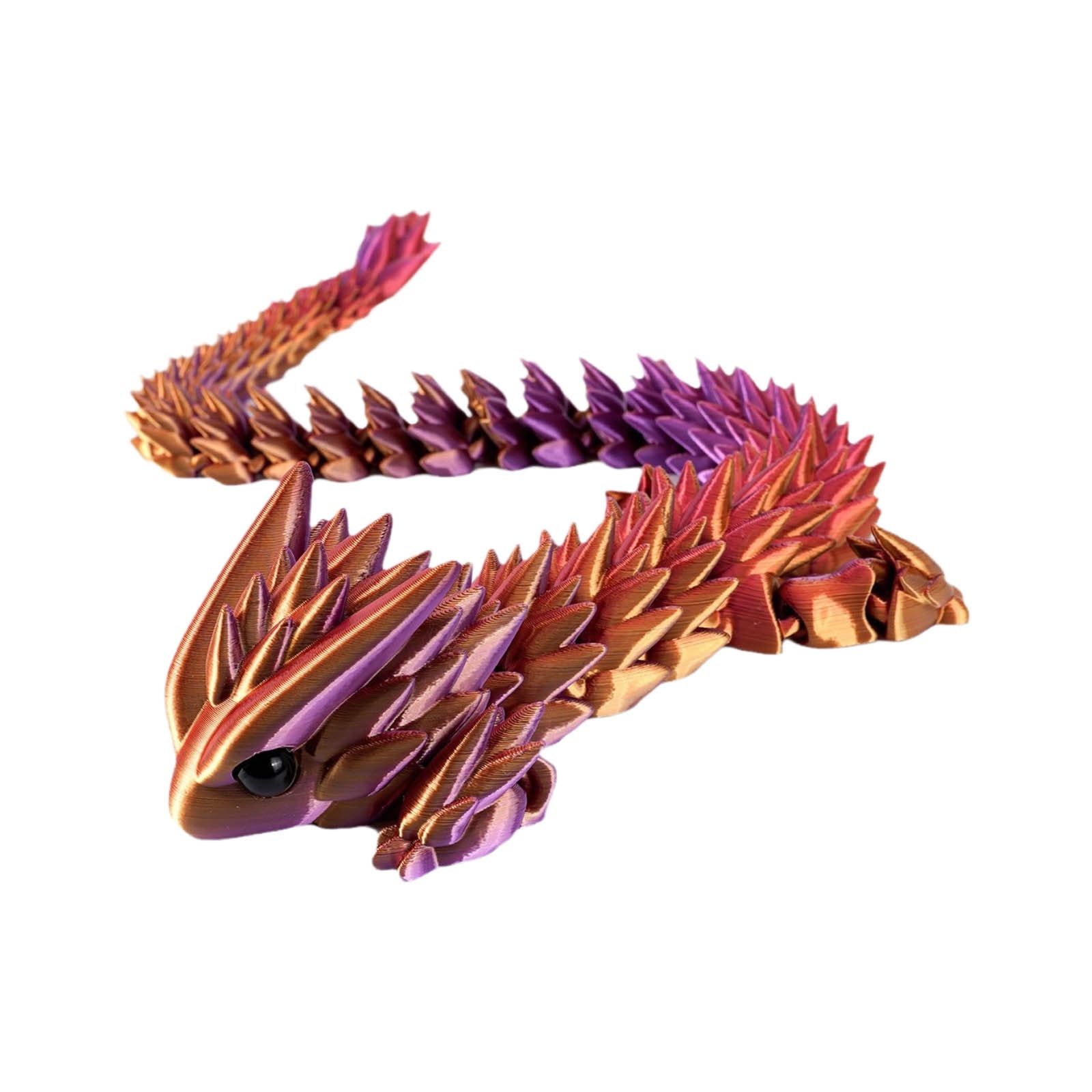 wowotier 3D Printed Dragon, Flexible Articulated Dragon, Crystal Dragon ...