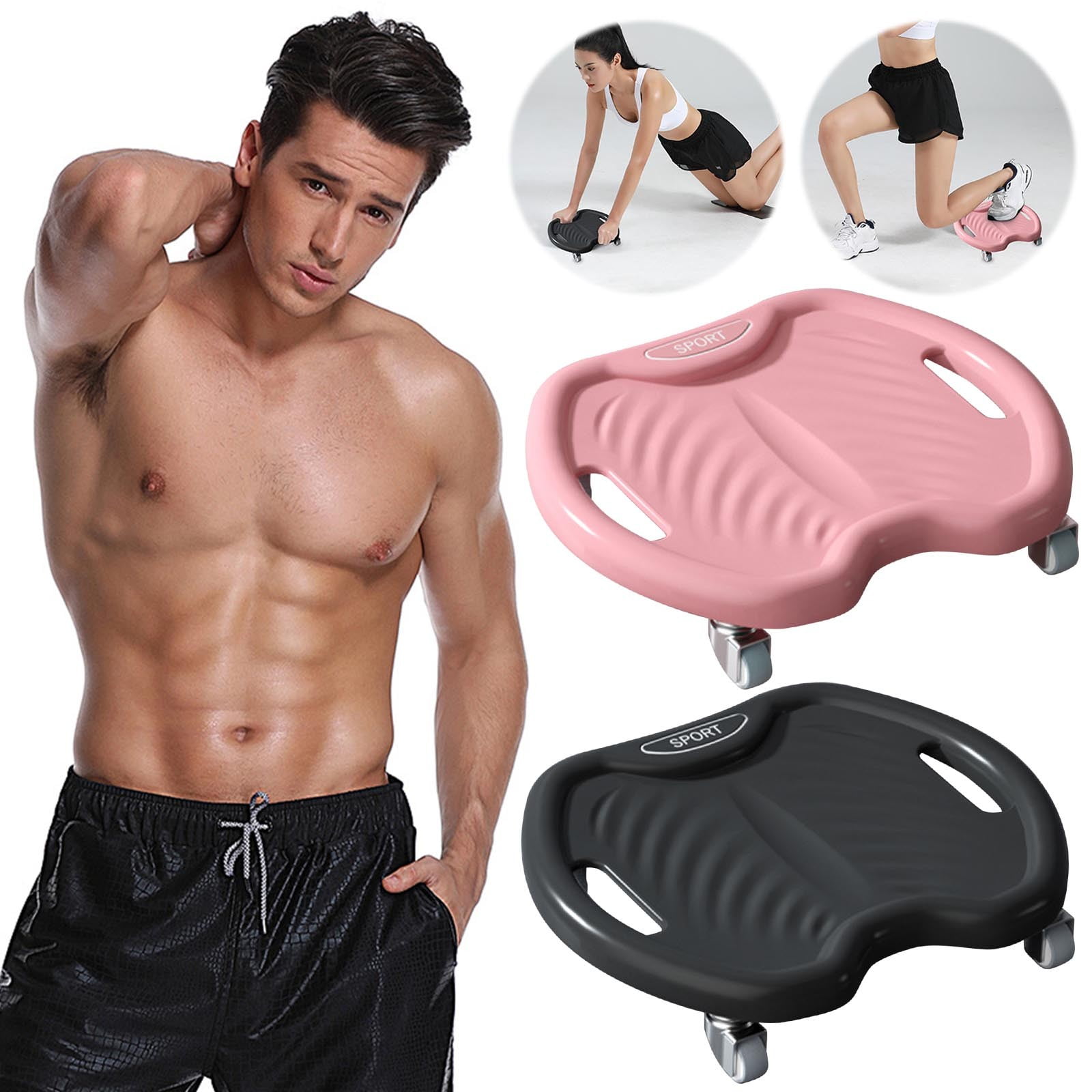 wowotier Ab Roller Board - Home Workout Abdominal Trainer, Silent ...