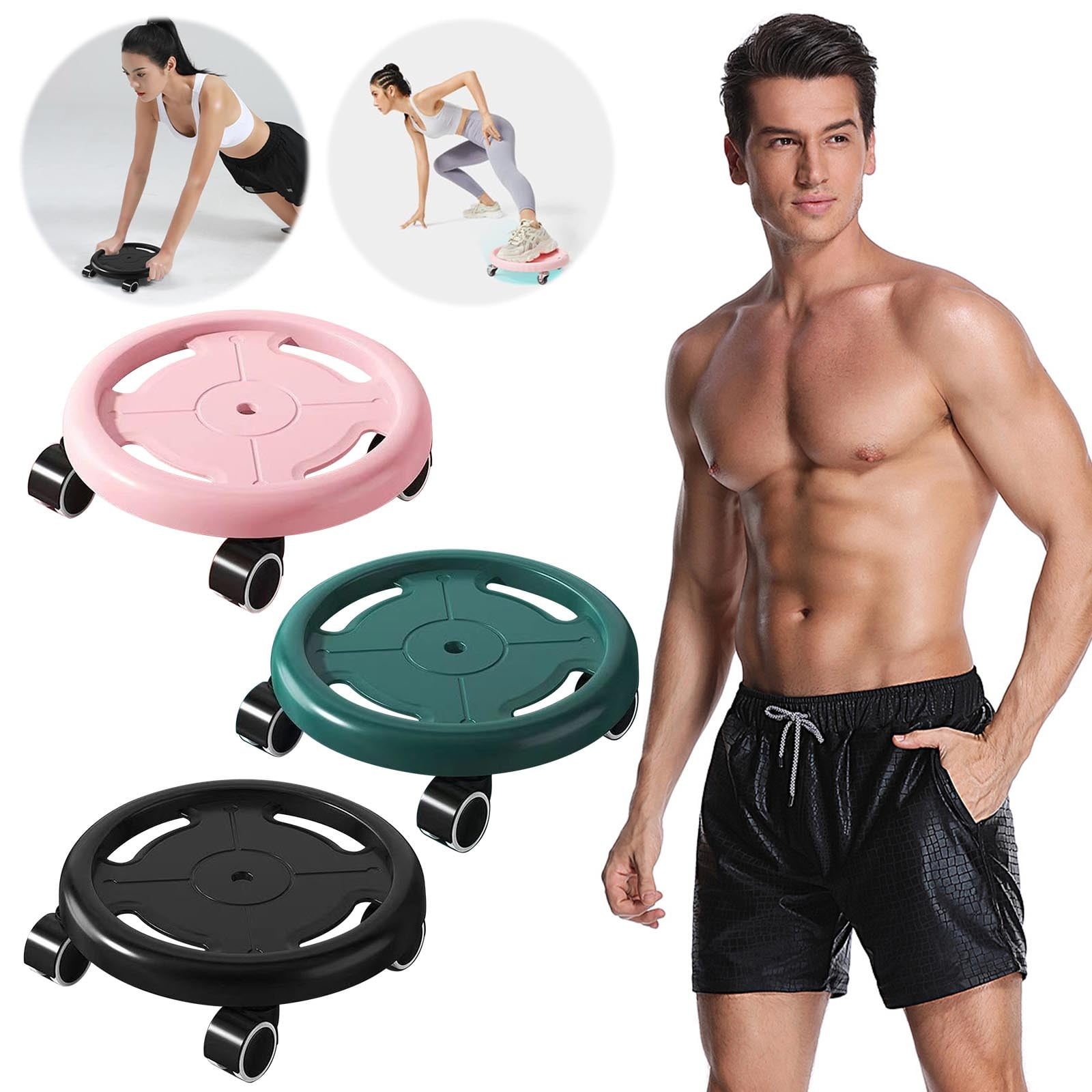 wowotier Ab Roller Board - Home Workout Abdominal Trainer, Silent Abdominal Wheel Board with Mat ...