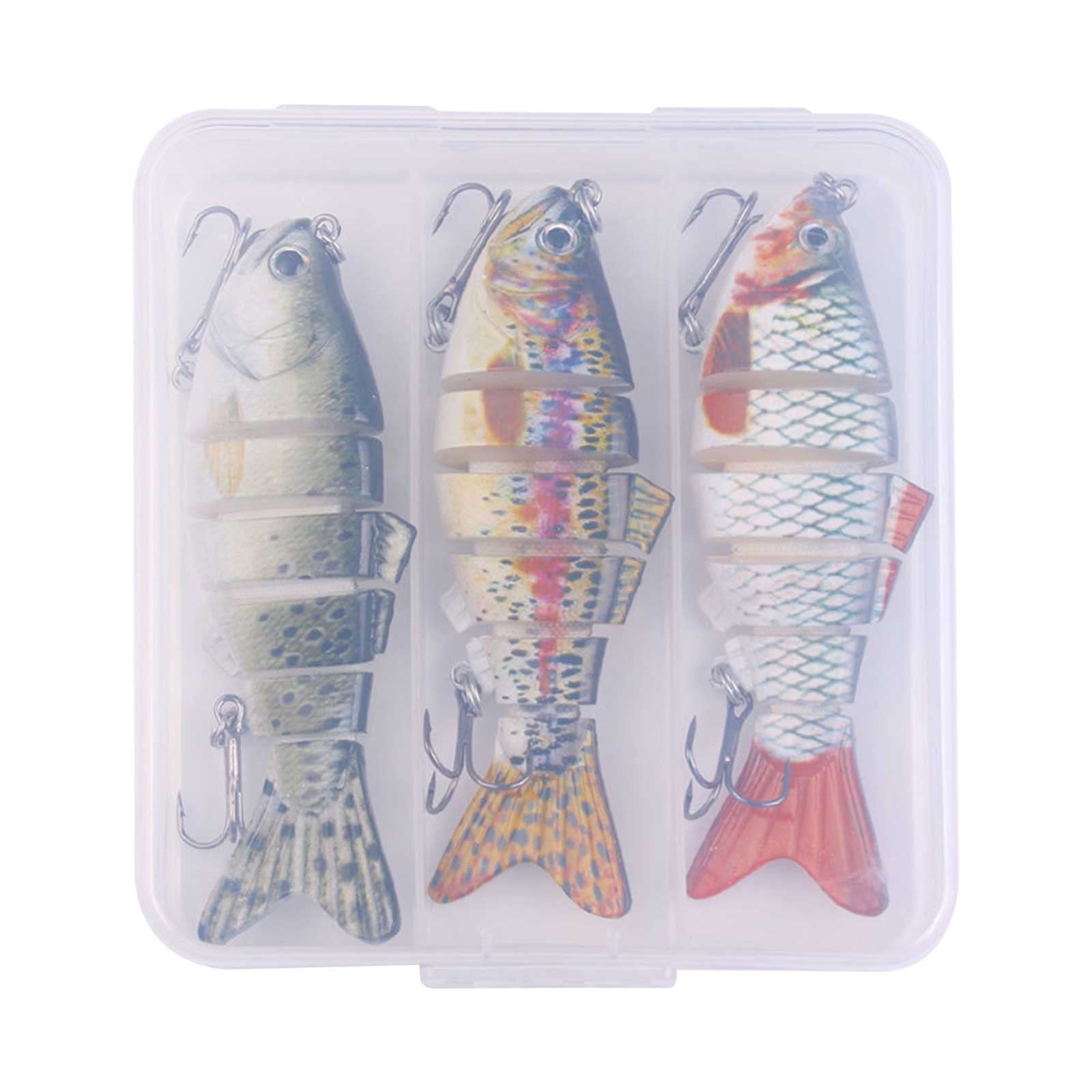 wowotier Fishing Lures for Bass, Trout, Walleye, Predator Fish ...