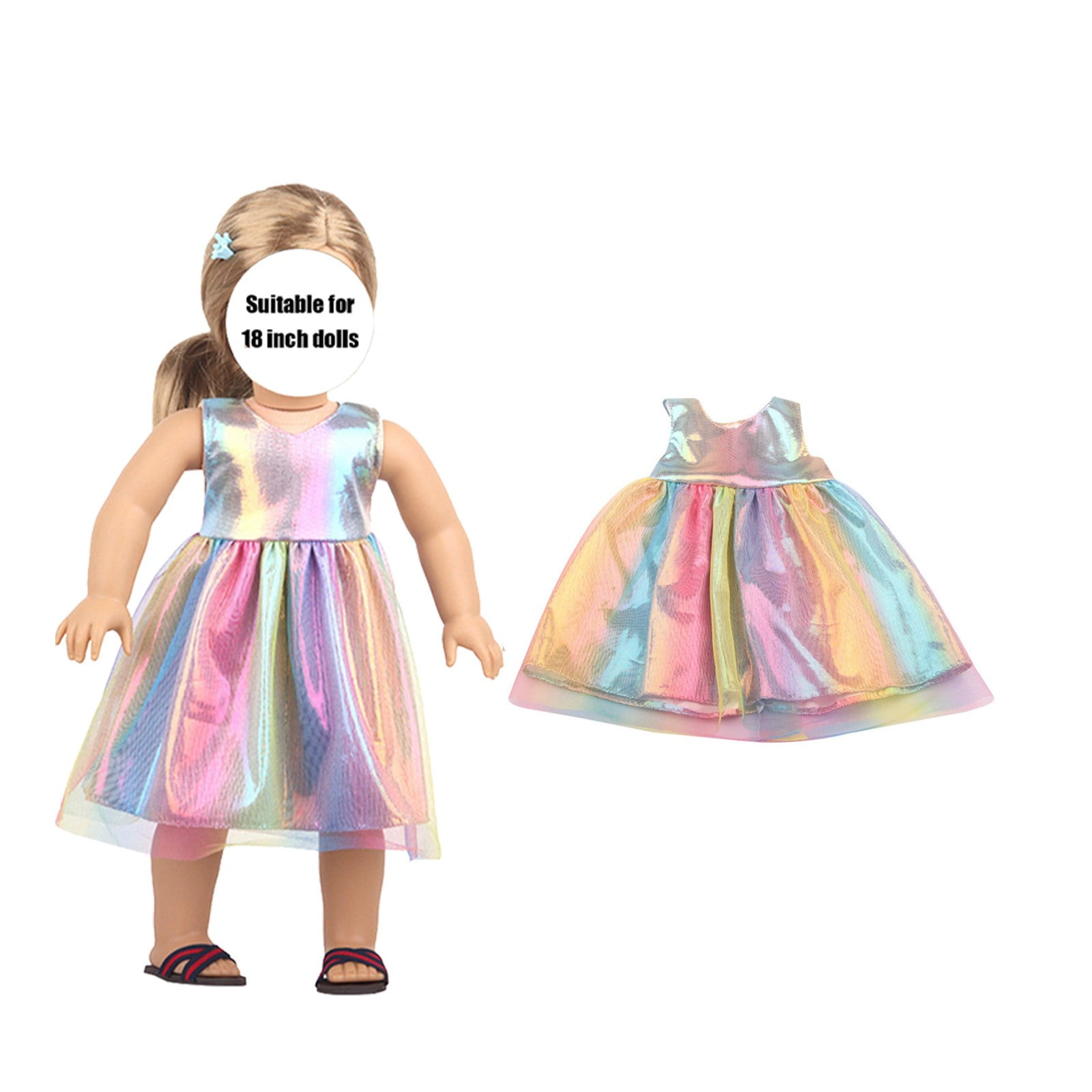 wowotier Girls' Doll Clothes and Accessories for 18 inch Dolls, Casual ...