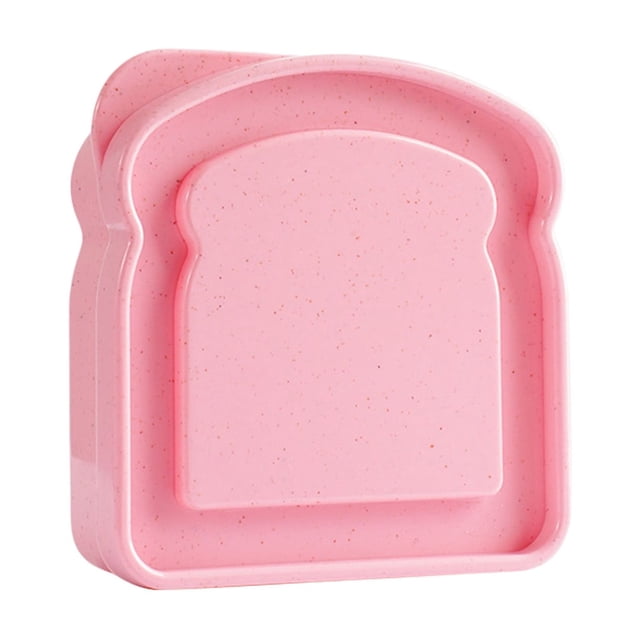 wowotier Small Size Sandwich Containers, Toast Shape Lunch Box with ...