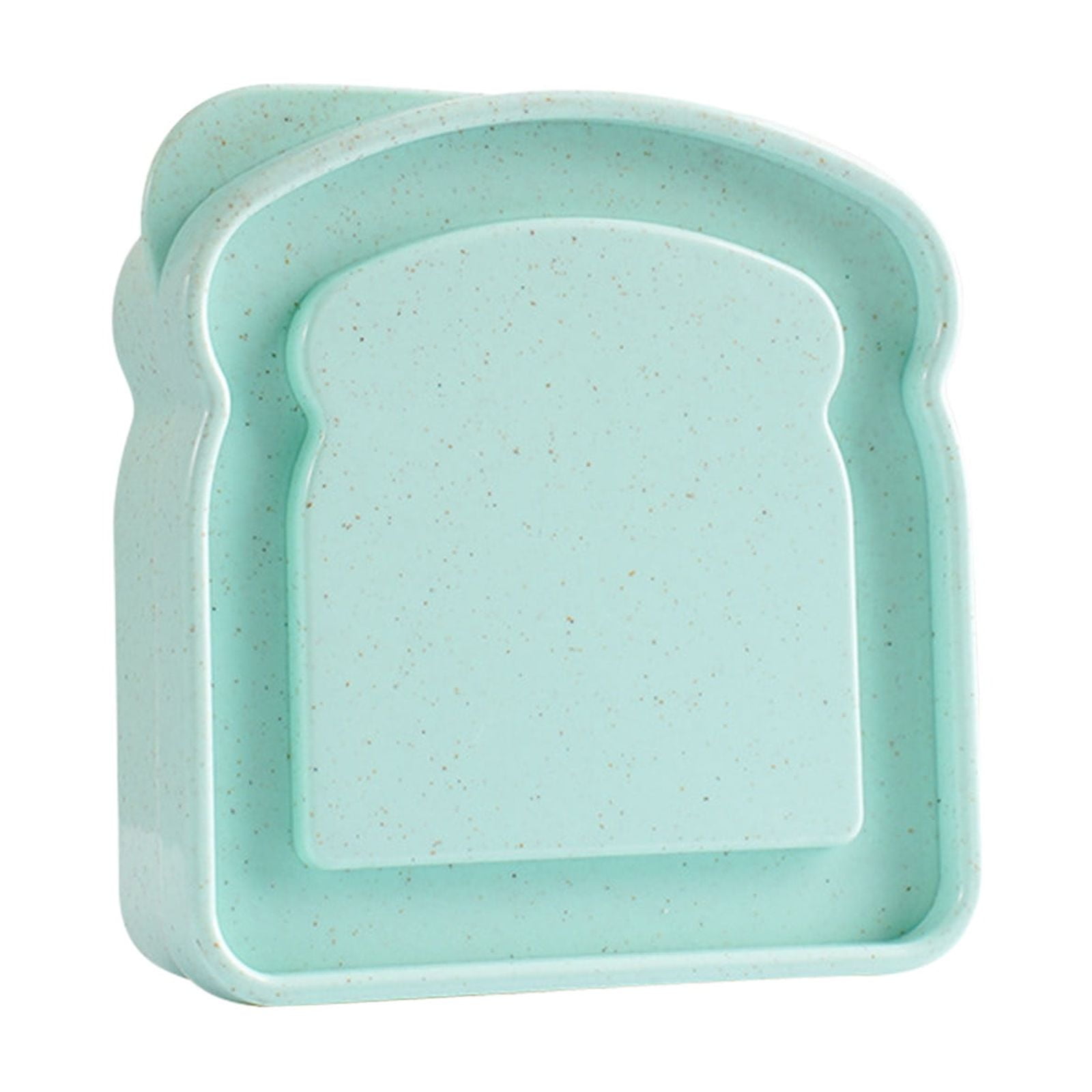 wowotier Small Size Sandwich Container, Toast Shape Lunch Box with Lid ...