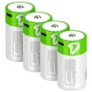 8 Pack D Cell Rechargeable Batteries 10000mAh 1.2V Ni-Mh D Size ...