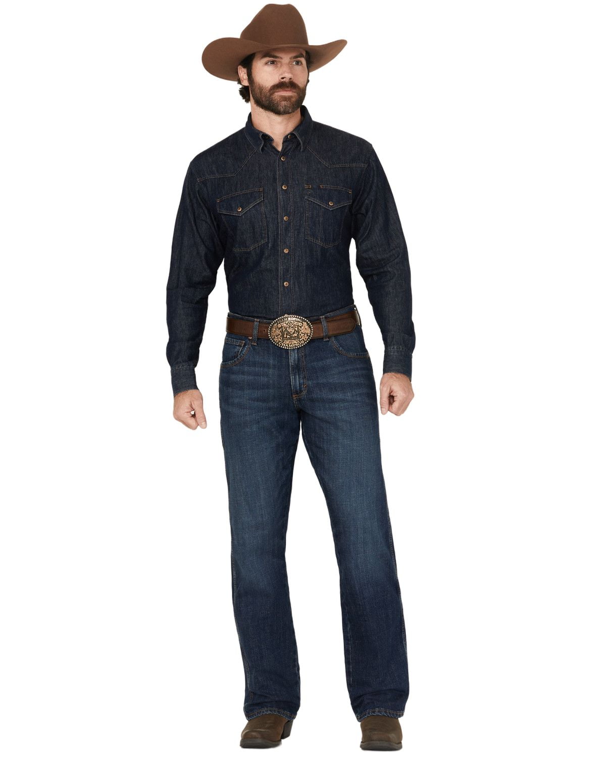 wrangler men's retro relaxed fit boot cut jean, jackson hole, 32w x 36l ...