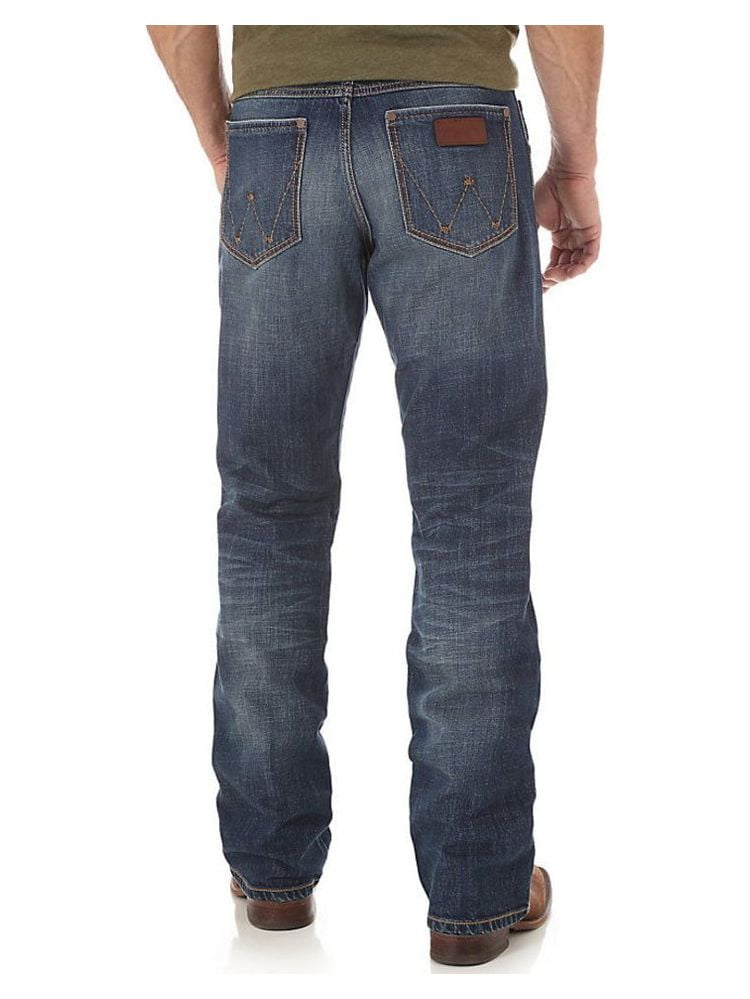 wrangler men's retro relaxed fit boot cut jean, jackson hole, 35w x 34l - Walmart.com
