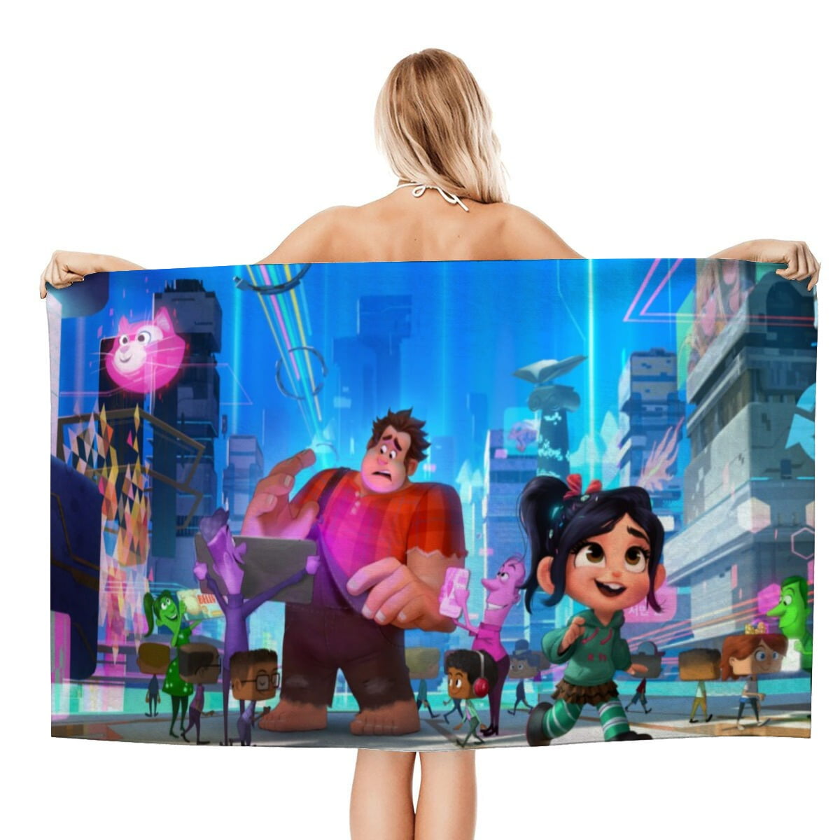 wreck it ralph Gifts Beach Towel for Women Girl Birthday Inspired Fan ...
