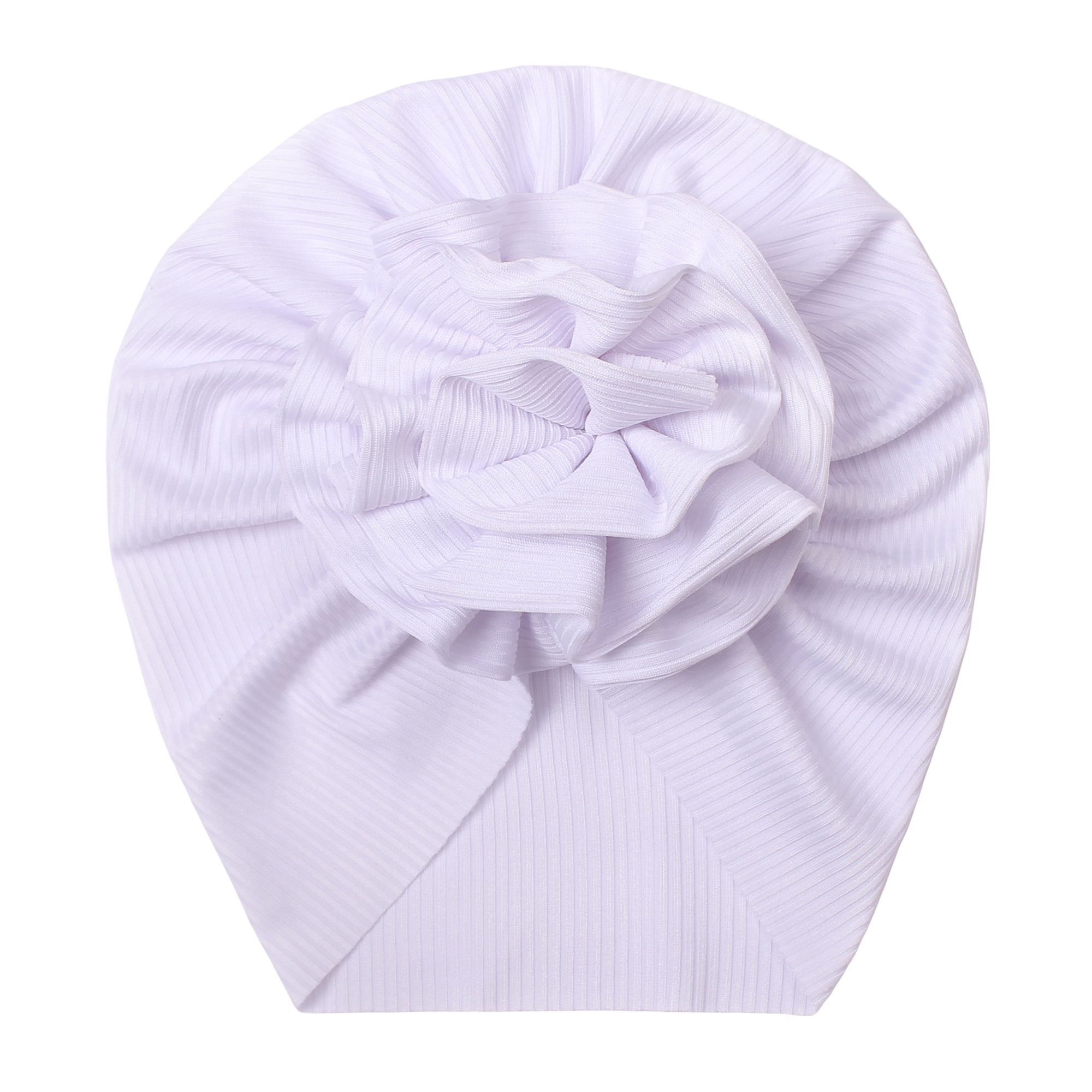wsevypo Baby Cute Cap with Solid Color Big Flower Wrap Head - Walmart.com