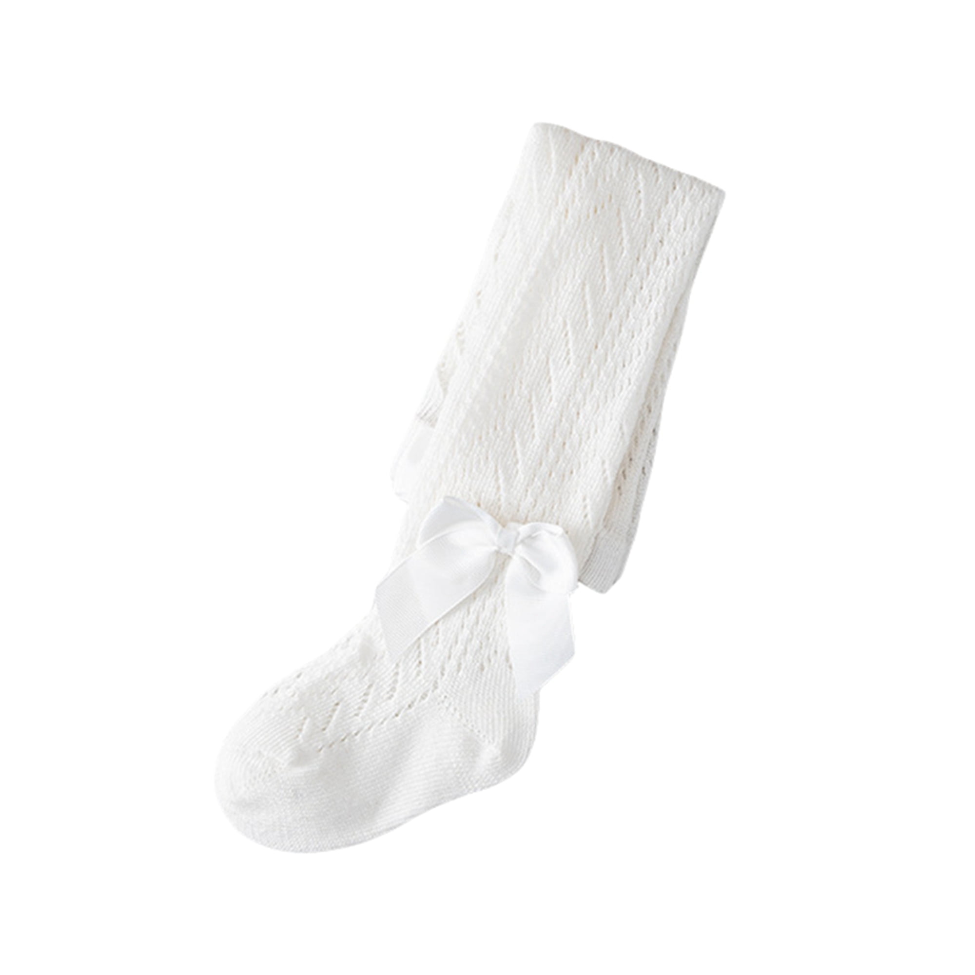 wsevypo Baby Girls' Tights: Cable Knit Leggings with Cute Bow - Walmart.com