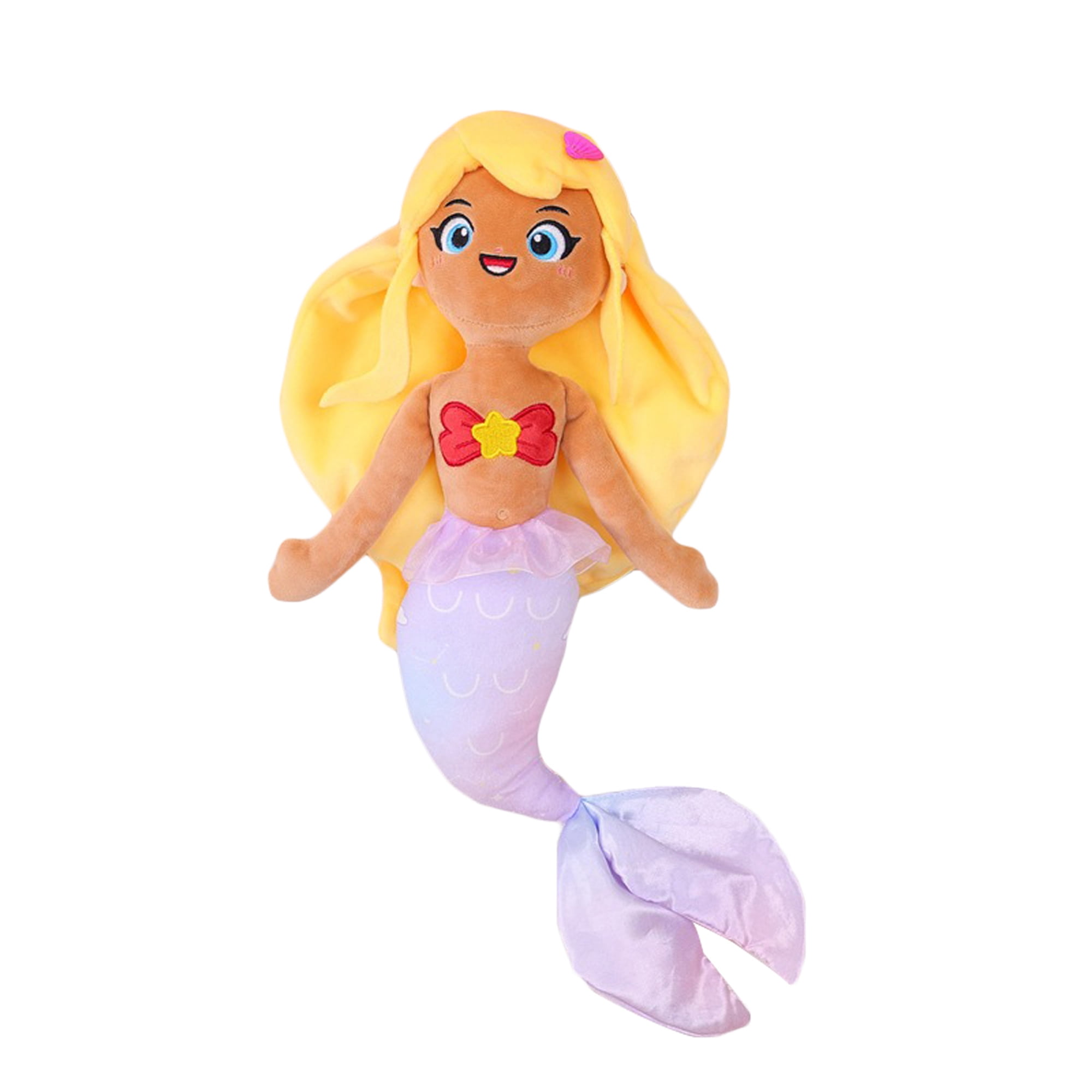 wsevypo Charming Mermaid Plushie - Cuddly Stuffed Ocean Animal Doll ...