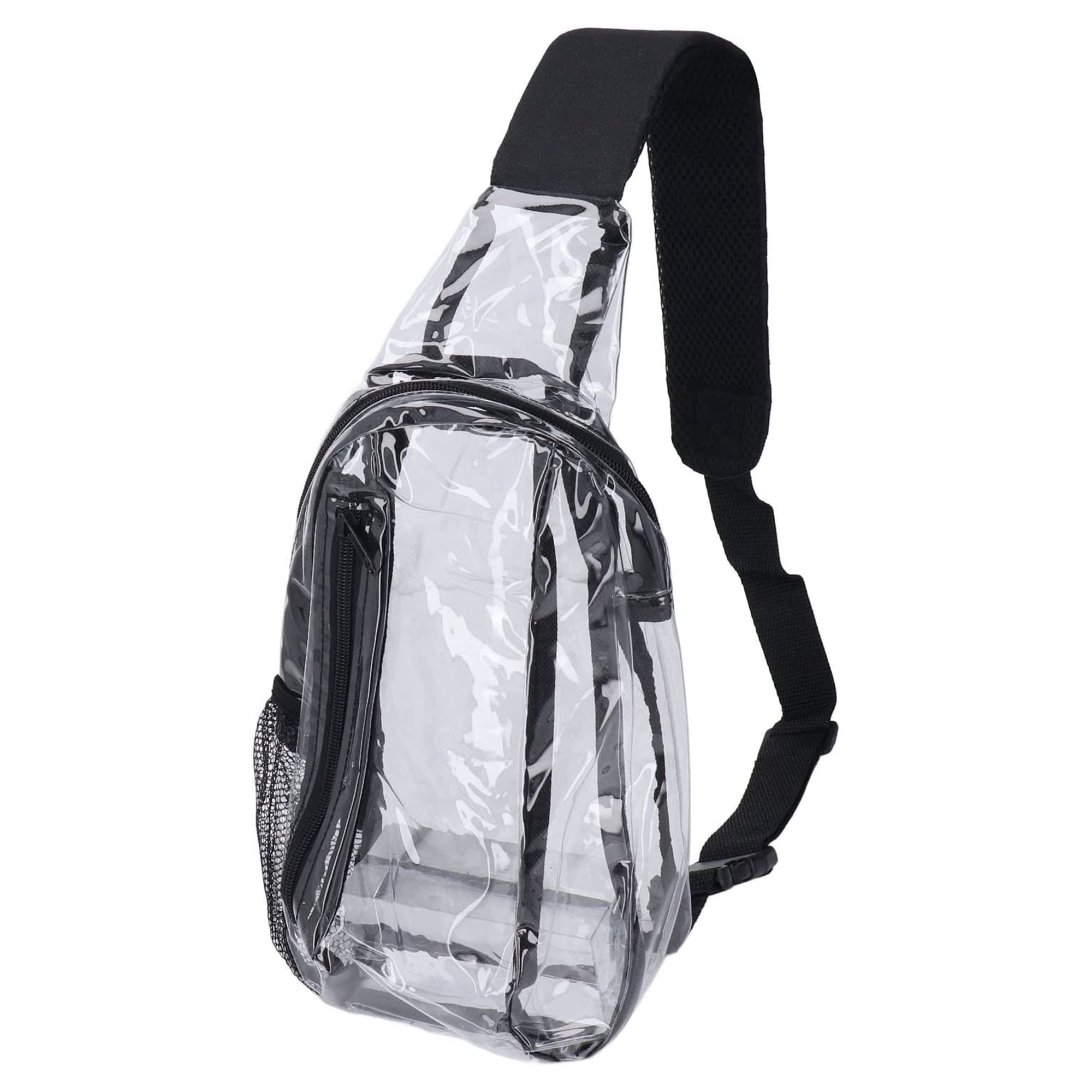 wsevypo Clear Crossbody Bag Small Clear Sling Bag Transparent Chest Bag ...