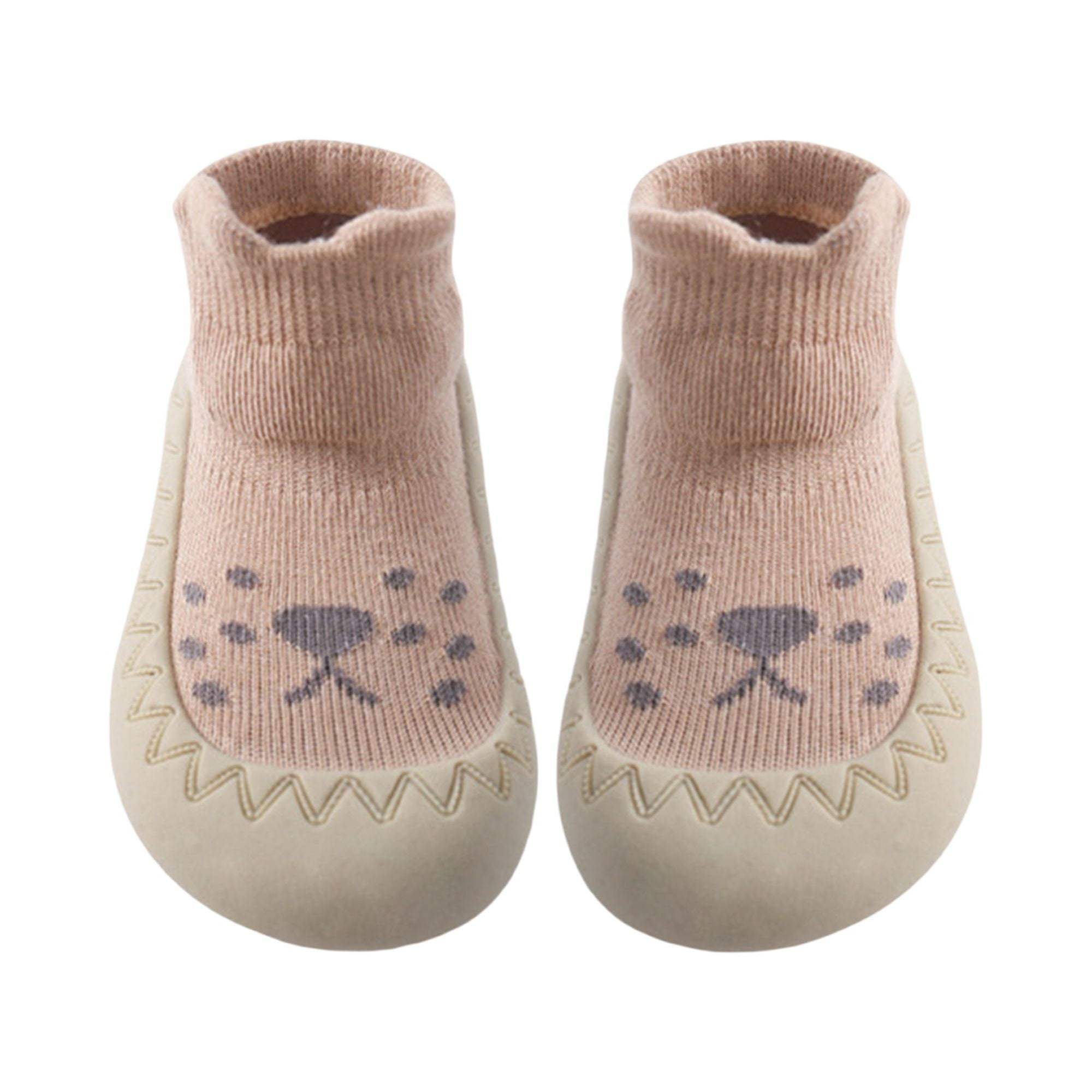 ESASSALY Cute Animal Baby Sock Shoes with Non-Skid Rubber Sole for ...