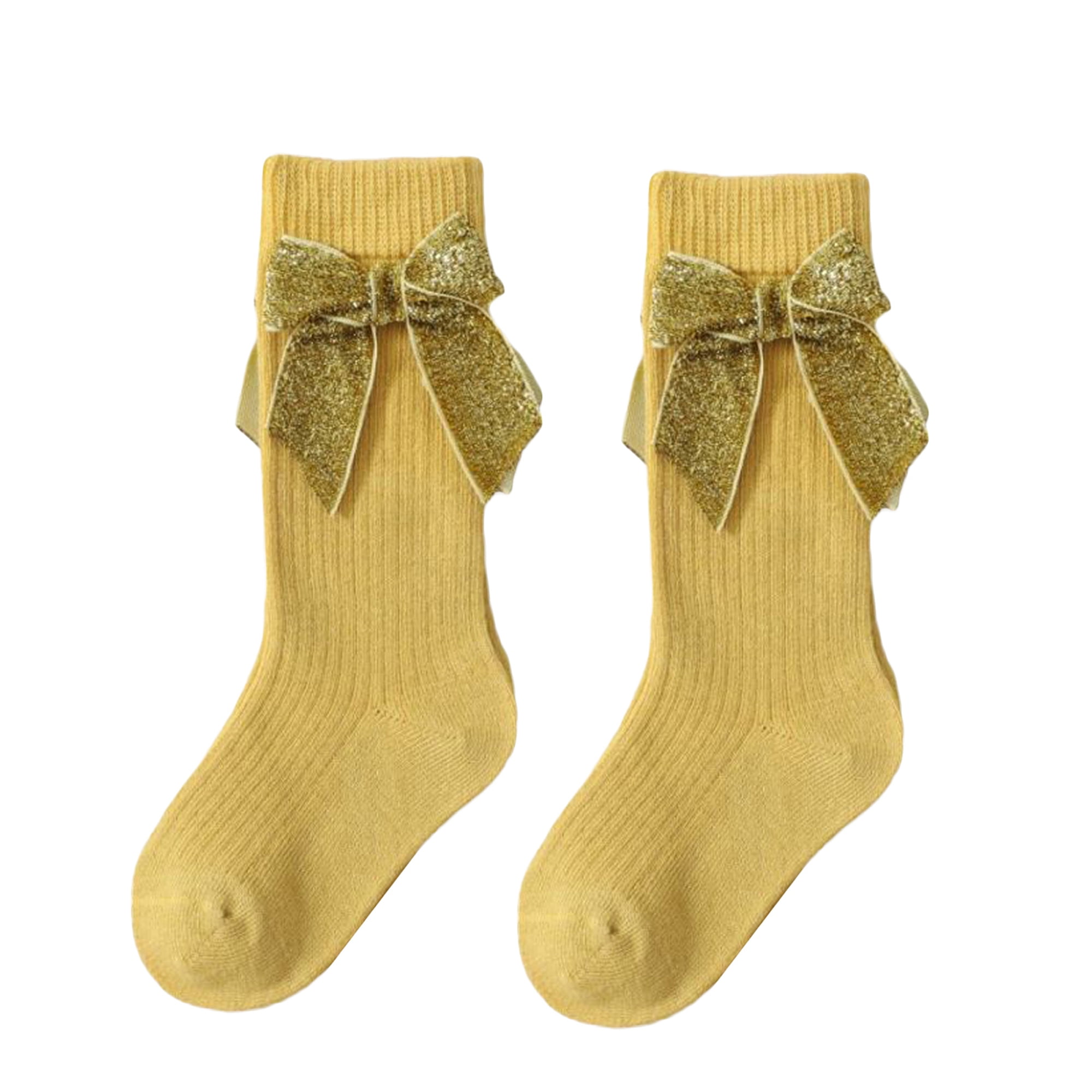 wsevypo Cute Princess Socks with Sequin Bow for Girls - Walmart.com