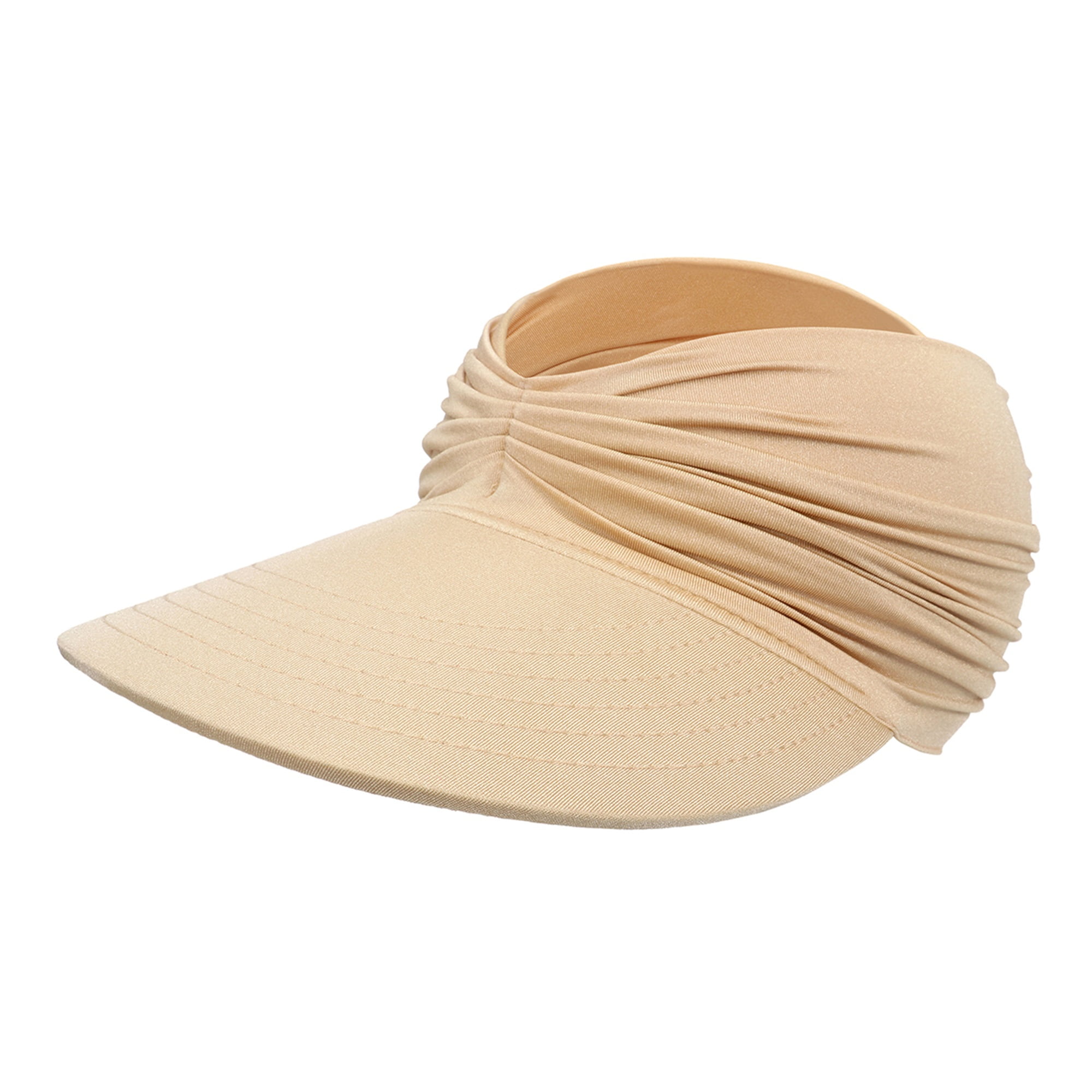 wsevypo Fashionable Women Sun Visor Hat with Wide Brim, Hollowed ...