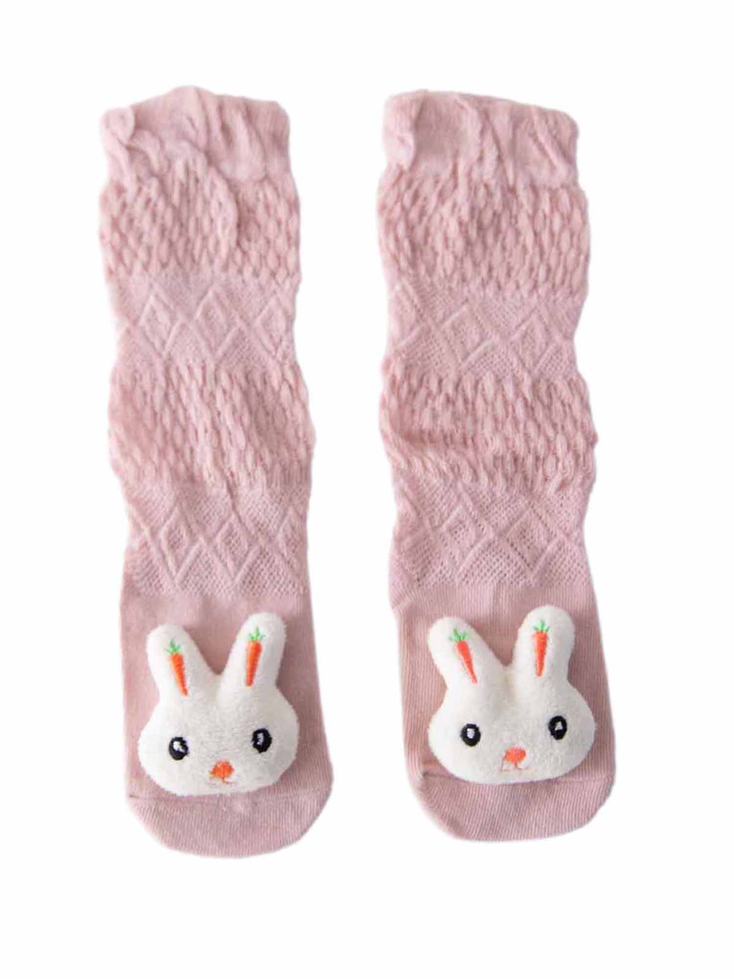 wsevypo Infant Girl Socks with Long Tube and Cute Cartoon Doll ...