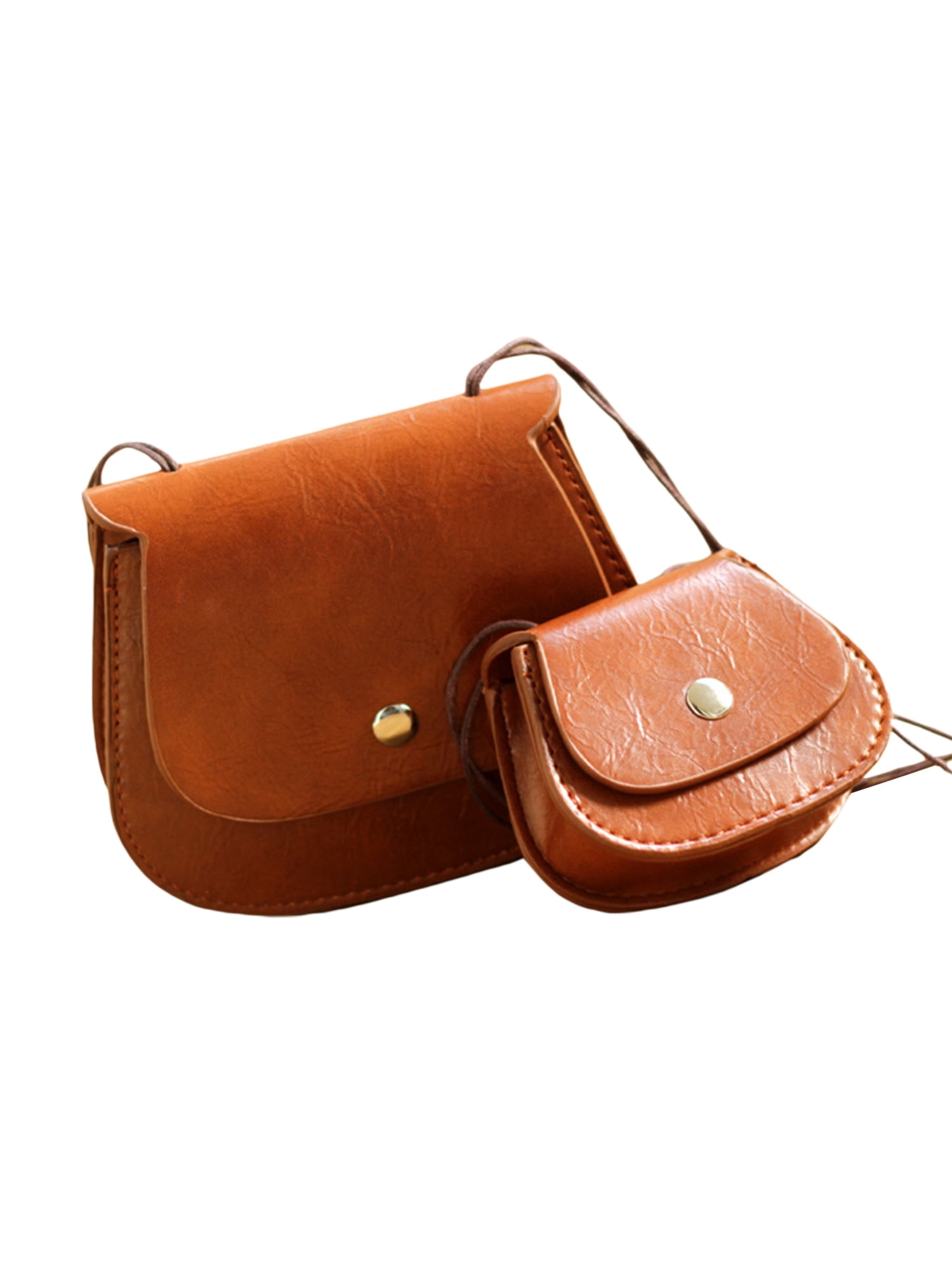 wsevypo Mother and Daughter Shoulder Bag Button Closure Crossbody Bag ...