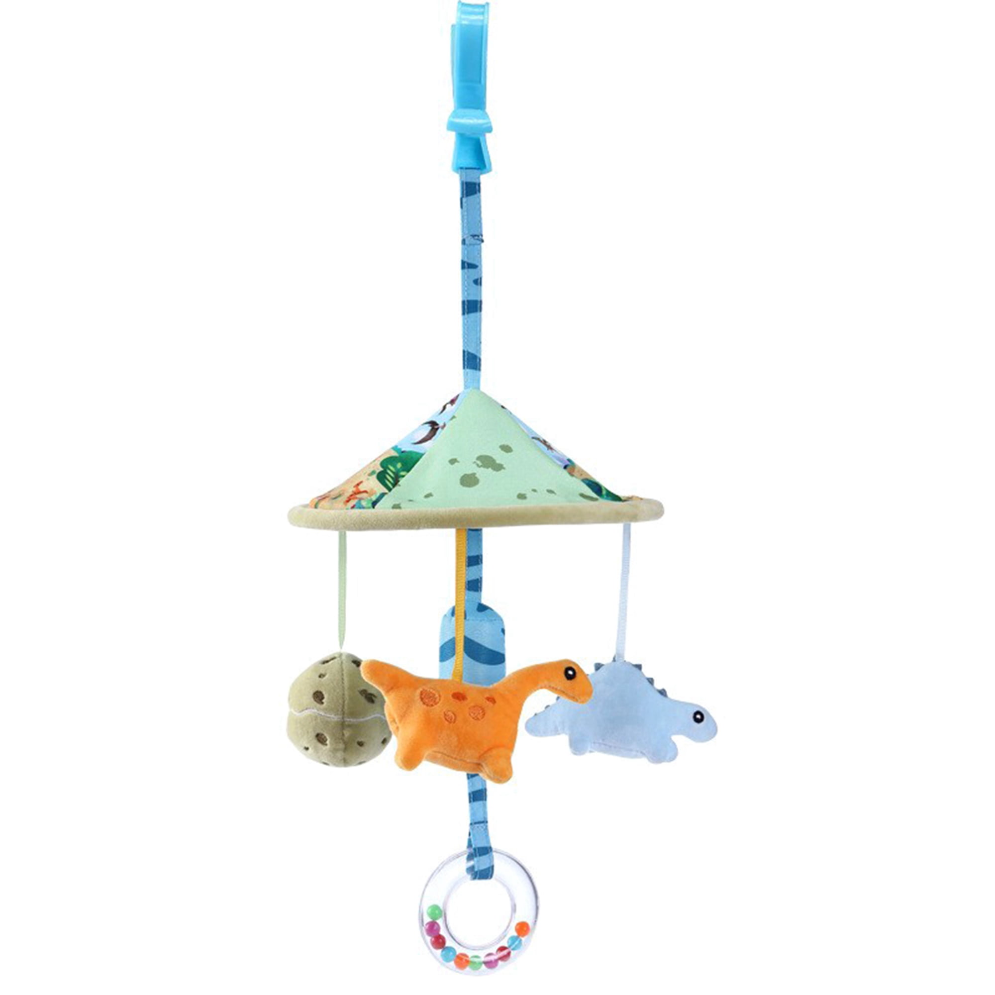 wsevypo Rattle Hanging Animals with Clip on Car Seat Toys for Baby ...