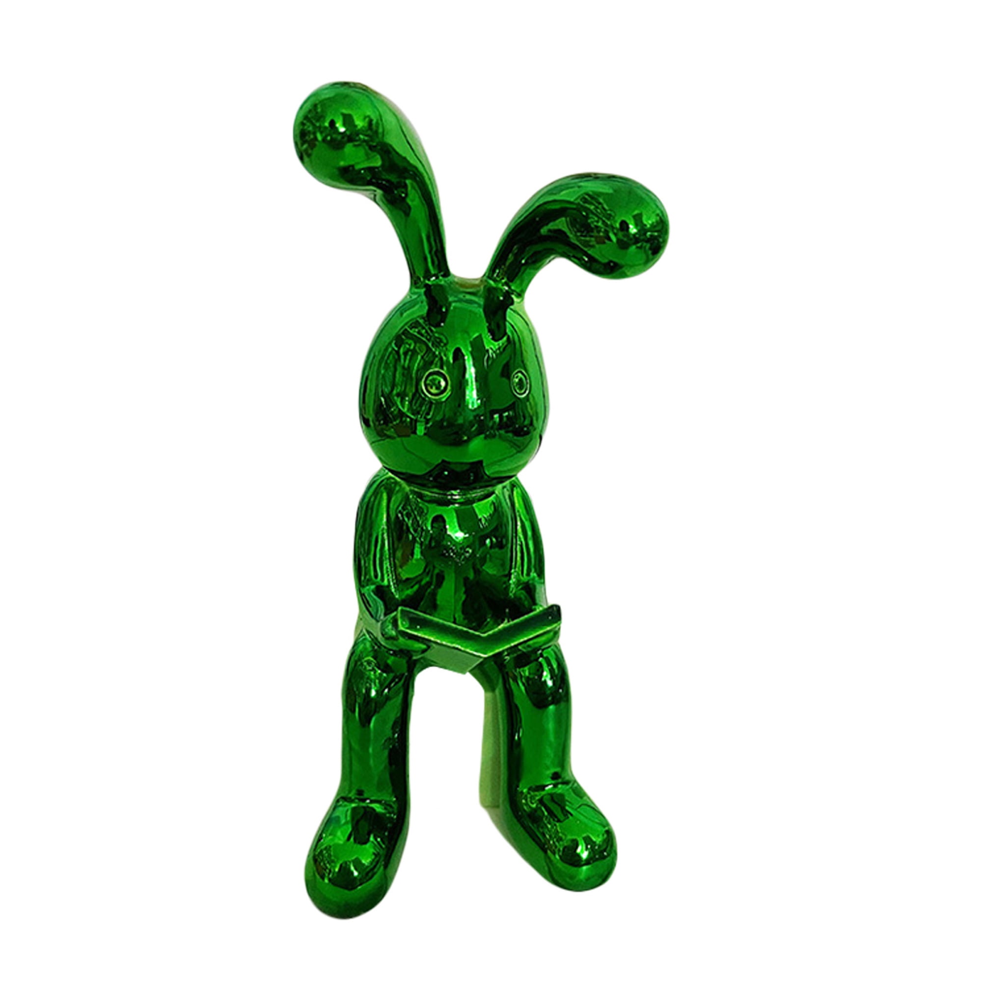 wsevypo Resin Bunny Figurines Decor, Cute Rabbits Statue Ornaments for ...