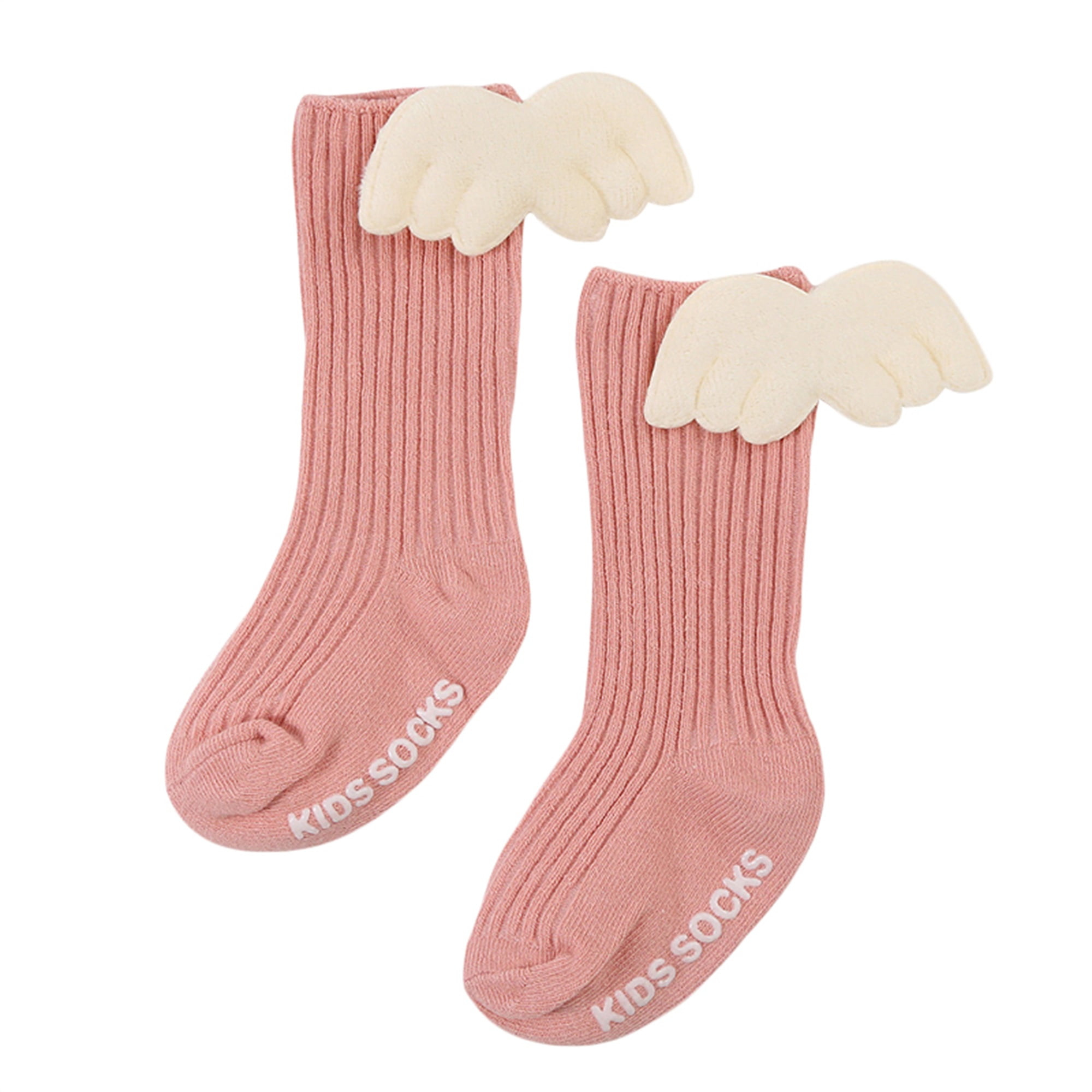 wsevypo Soft and Long Baby Stockings with Angel Wings Letter Print ...