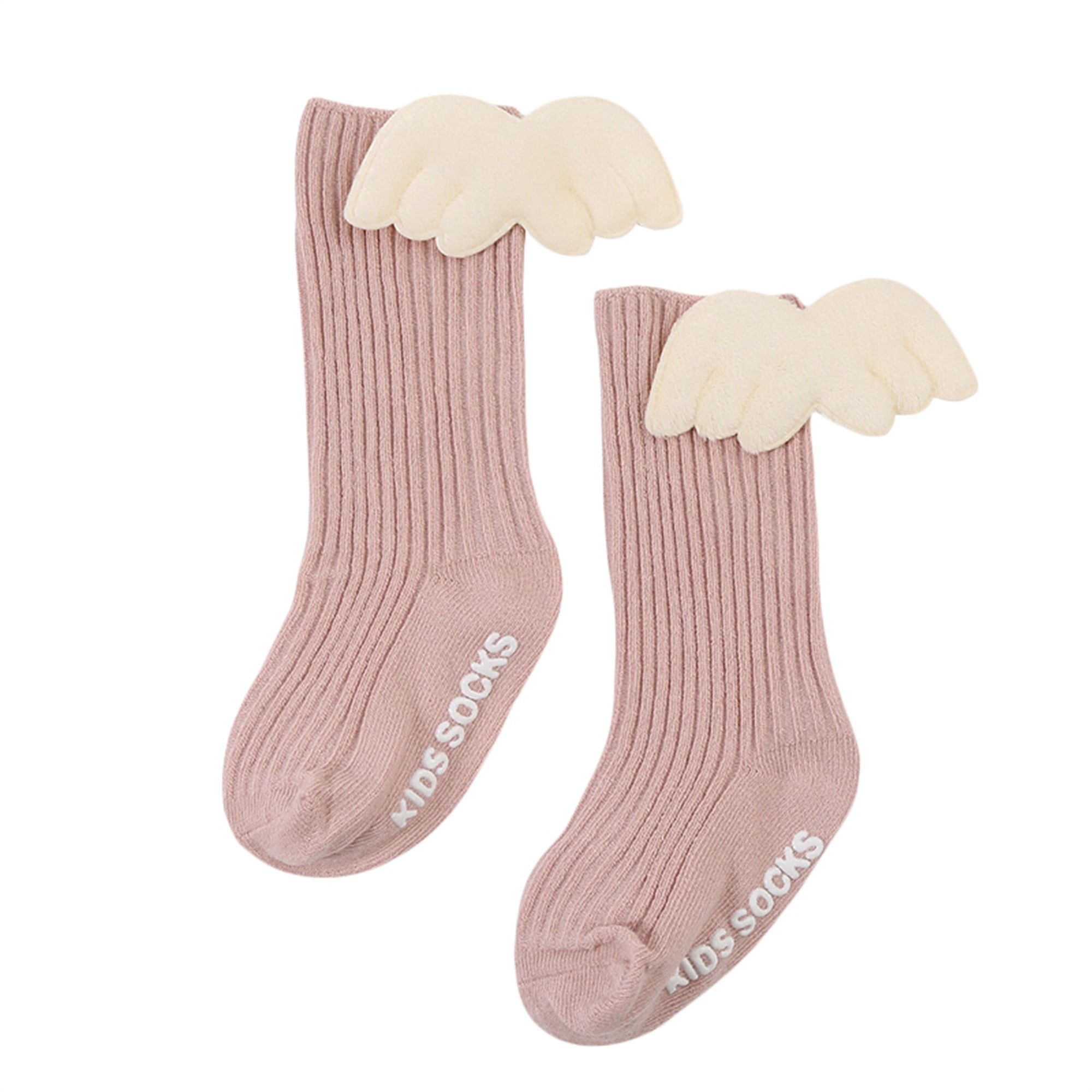 wsevypo Soft and Long Baby Stockings with Angel Wings Letter Print ...