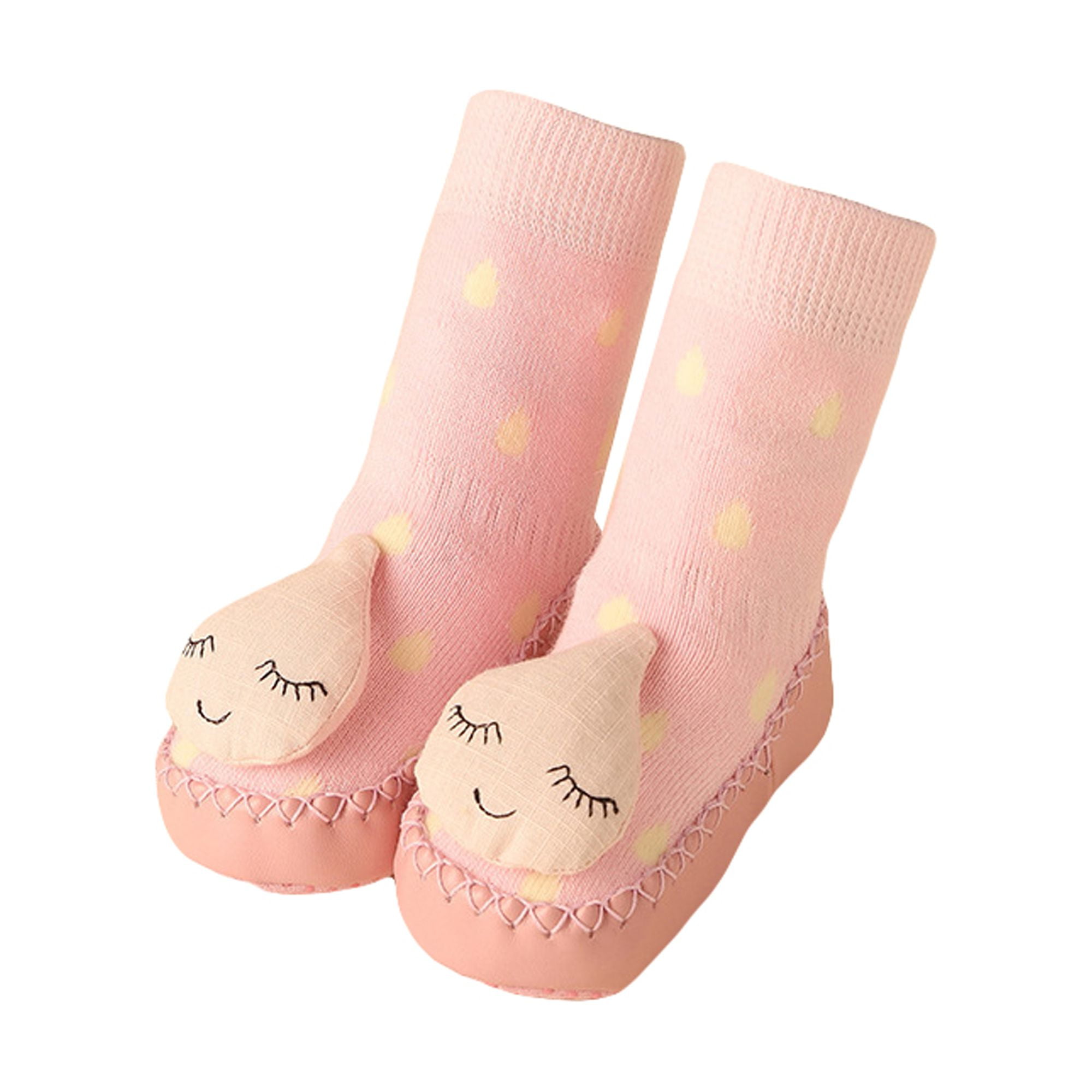wsevypo Soft and Safe Baby Sock Slippers with Grip Soles - Walmart.com