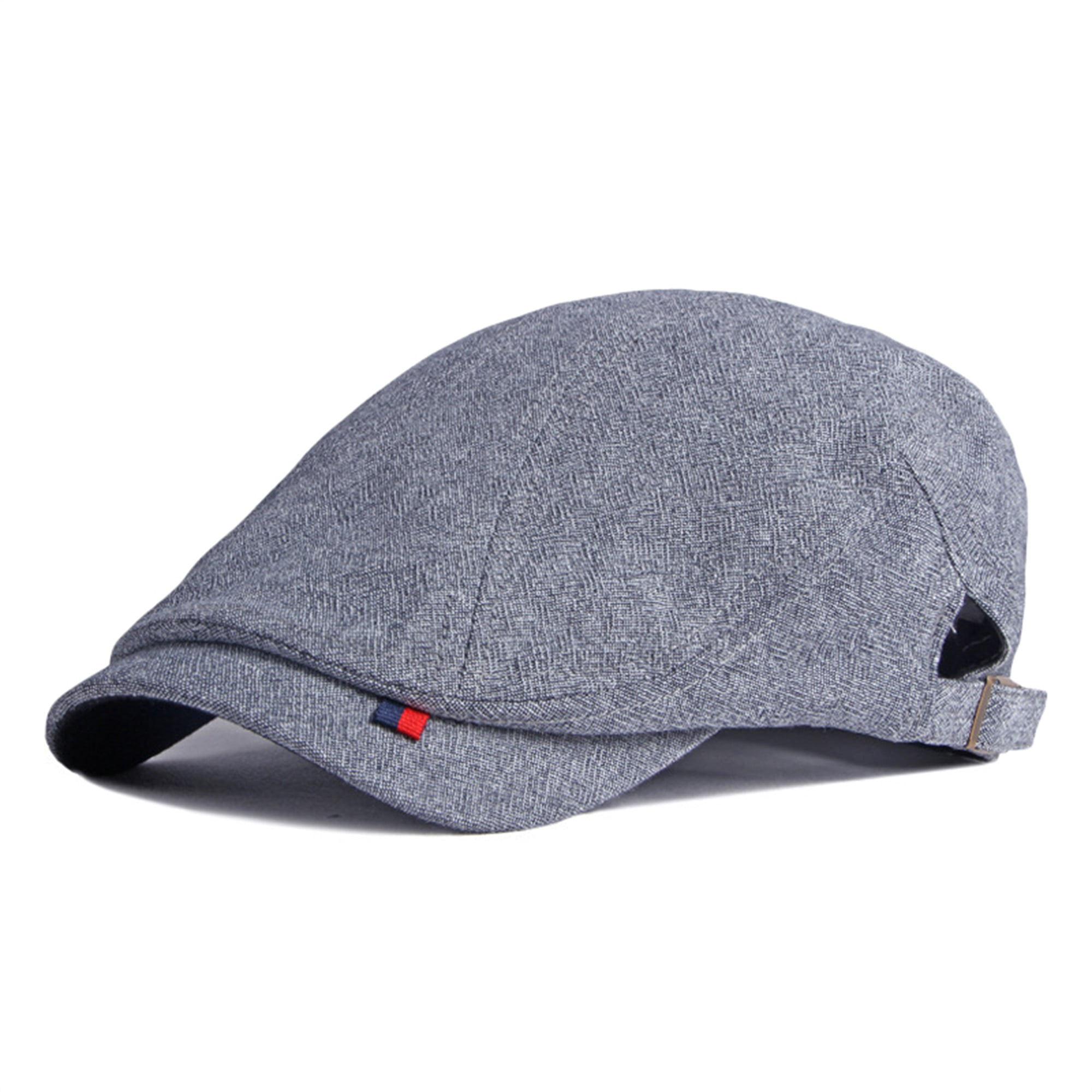 wsevypo Solid Color Flat Cap with Duckbill Design for Men and Women ...