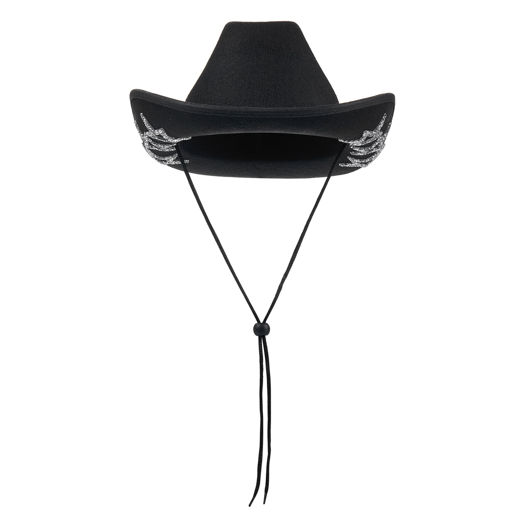 wsevypo Stylish Felt Cowboy Hat for Men and Women, Wide Brim Western ...