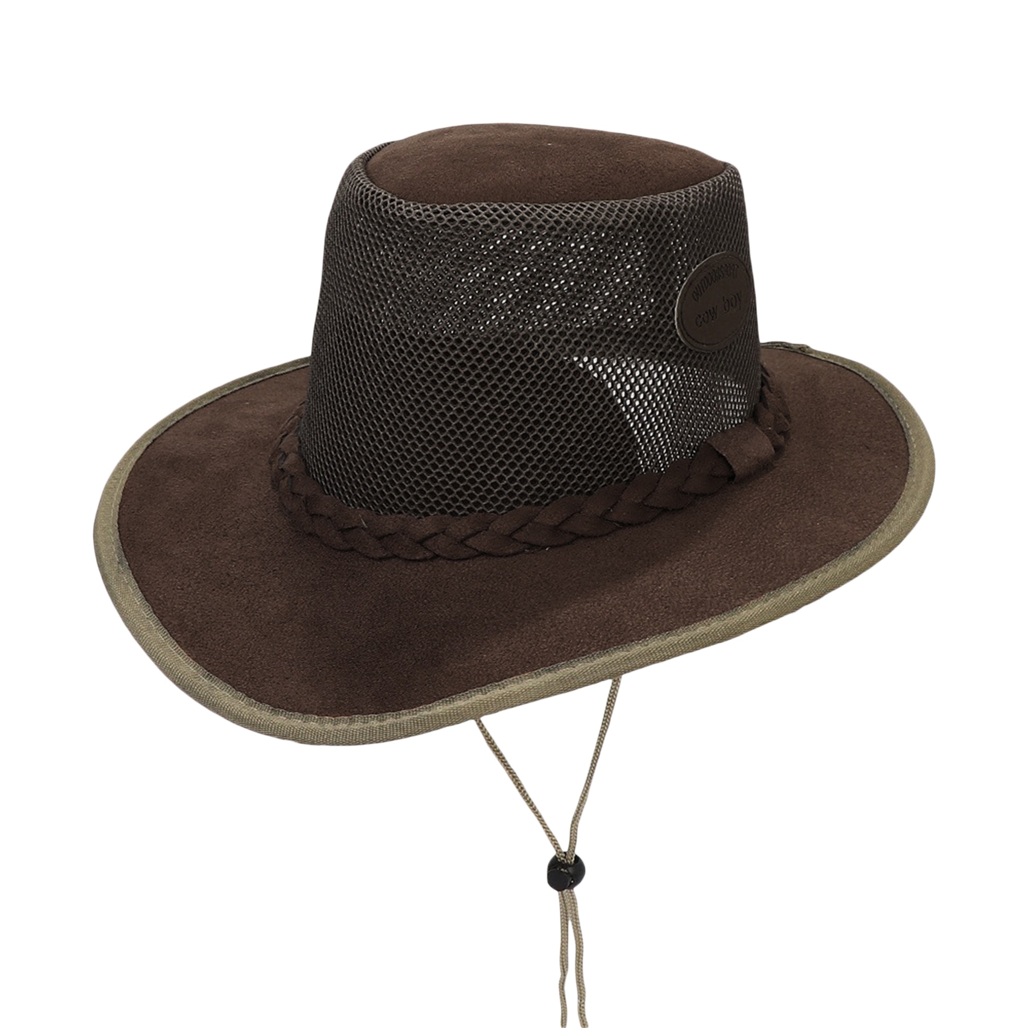 wsevypo Wide Brim Mesh Cowboy Hat for Men, Casual Outdoor Western Cap ...