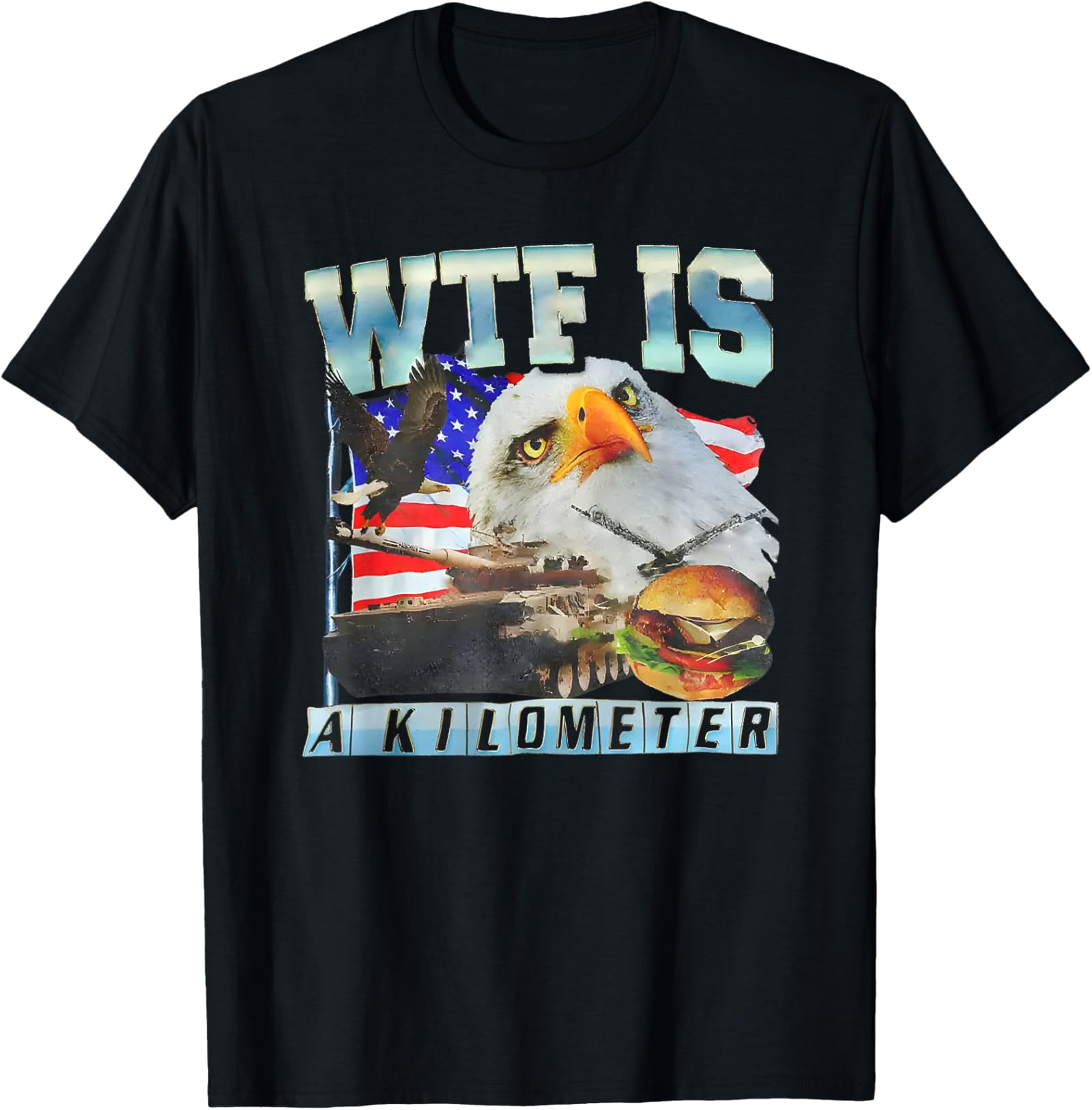 wtf is a kilometer eagle T-Shirt (Size:L) - Walmart.com