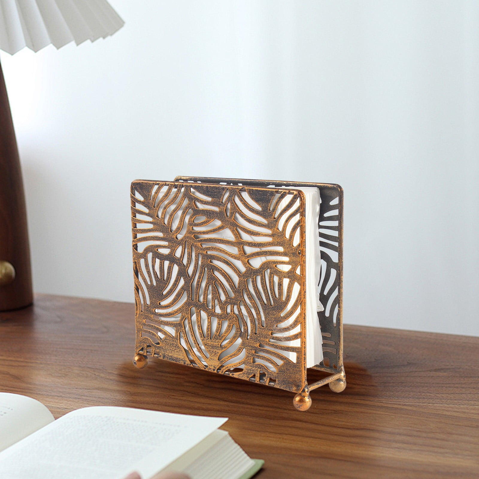 wtgtog Desktop Stainless Steel Tissue Support, Vertical Napkin Holder ...