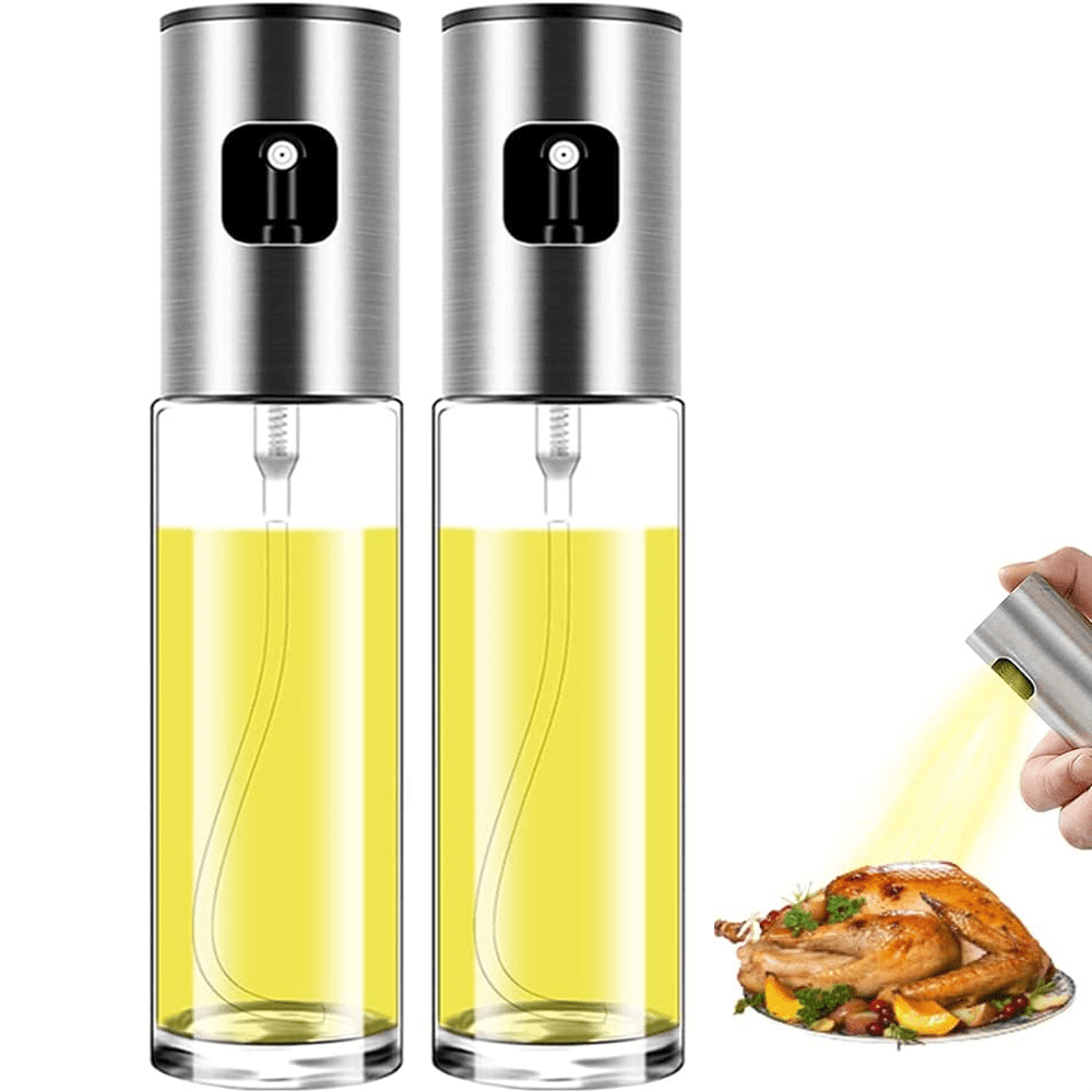 wuyuhangppo 1 or 2 Pack Glass Oil Spray for Cooking Spray Bottle Olive ...