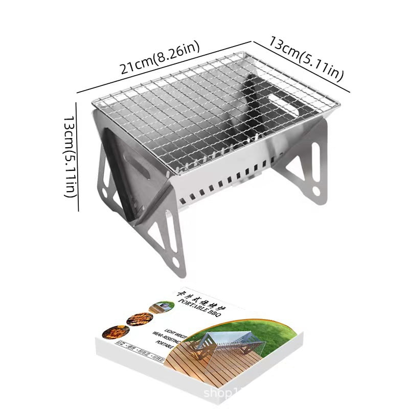 wuyuhangppo 304 Barbecue Stove Household Barbecue Grill Mini brazier ...